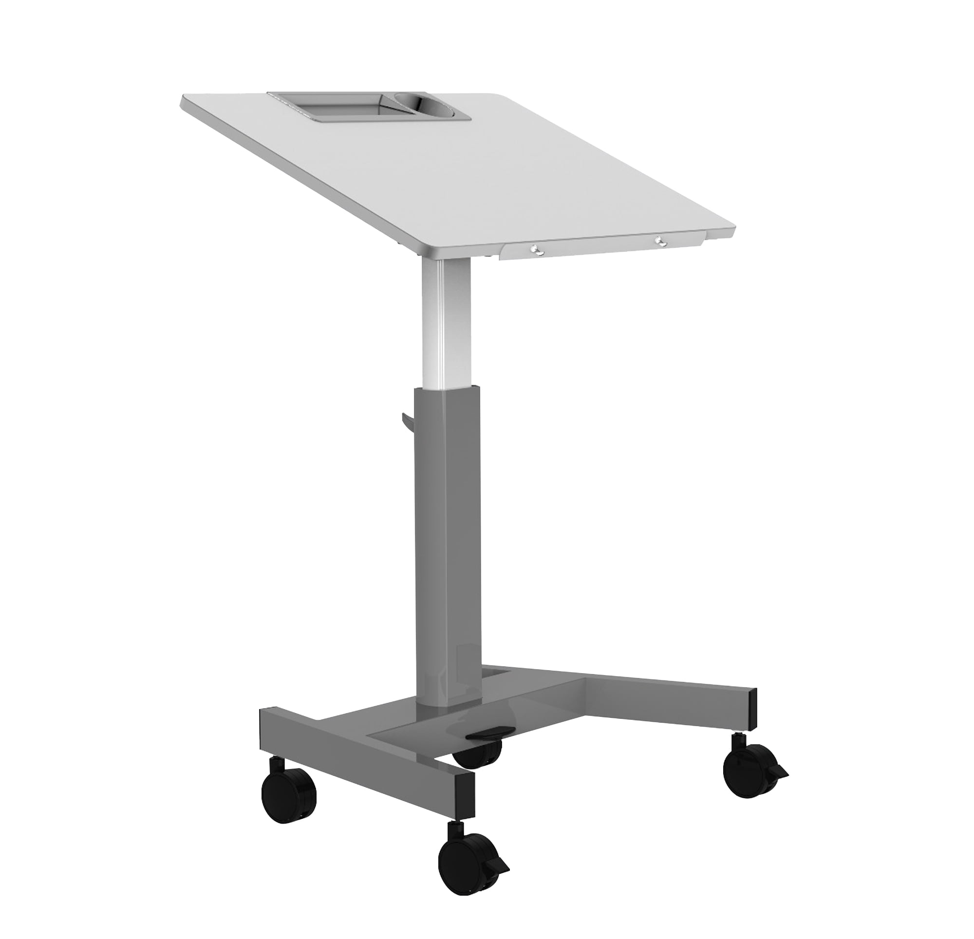 Luxor Rolling Pneumatic Adjustable Height Flip-Top Student Nesting Desk ...