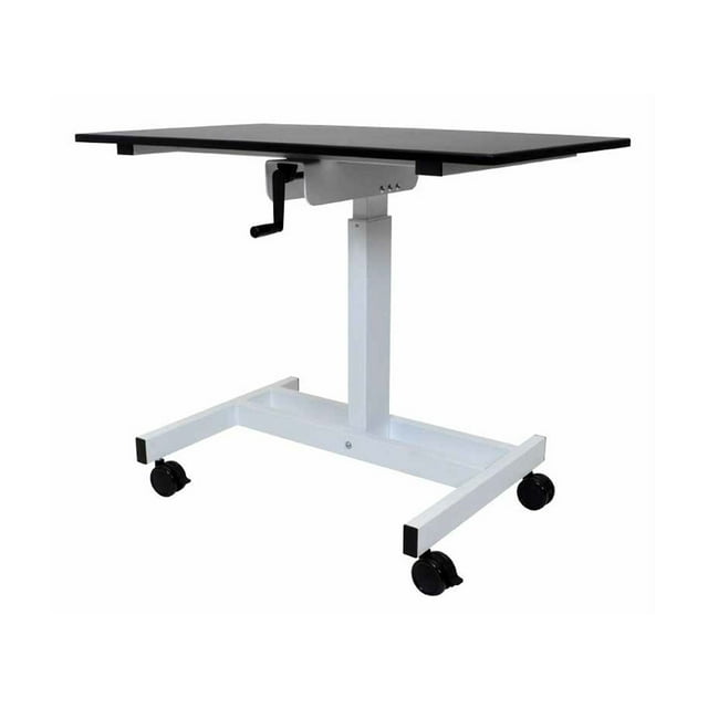 Luxor Single Column Sit to Stand Desk - Walmart.com