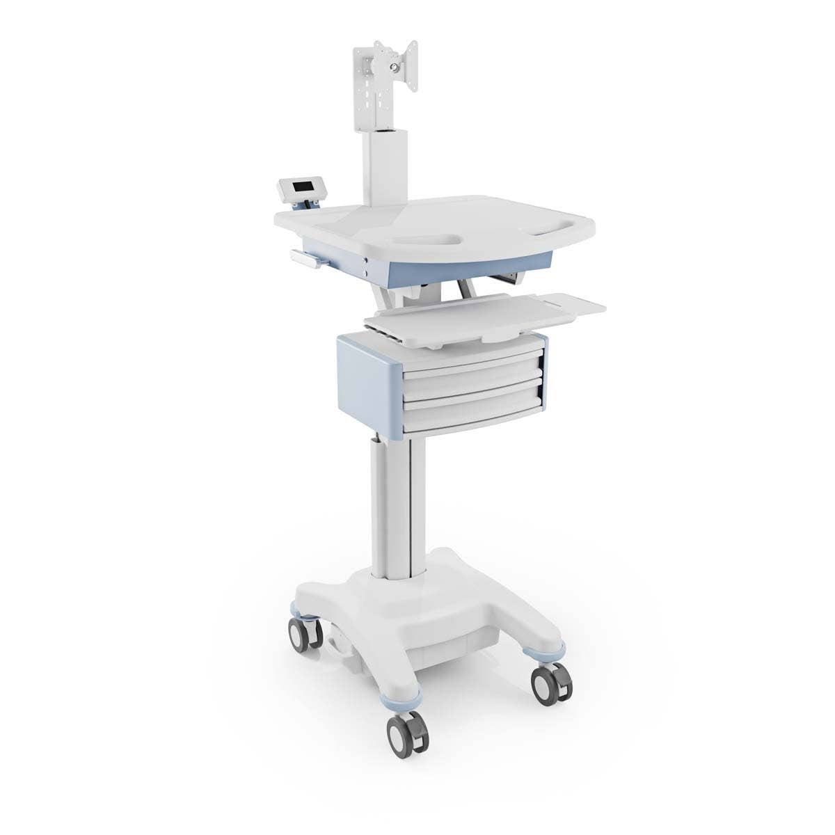 Luxor Vital Power Deluxe Mobile Workstation Cart, Freestanding ...