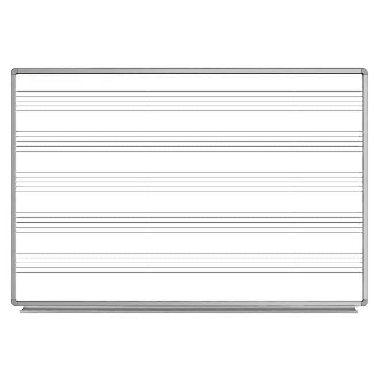 Luxor Wall Mount Music Whiteboard - 72 x 48 in. - Music Whiteboard ...