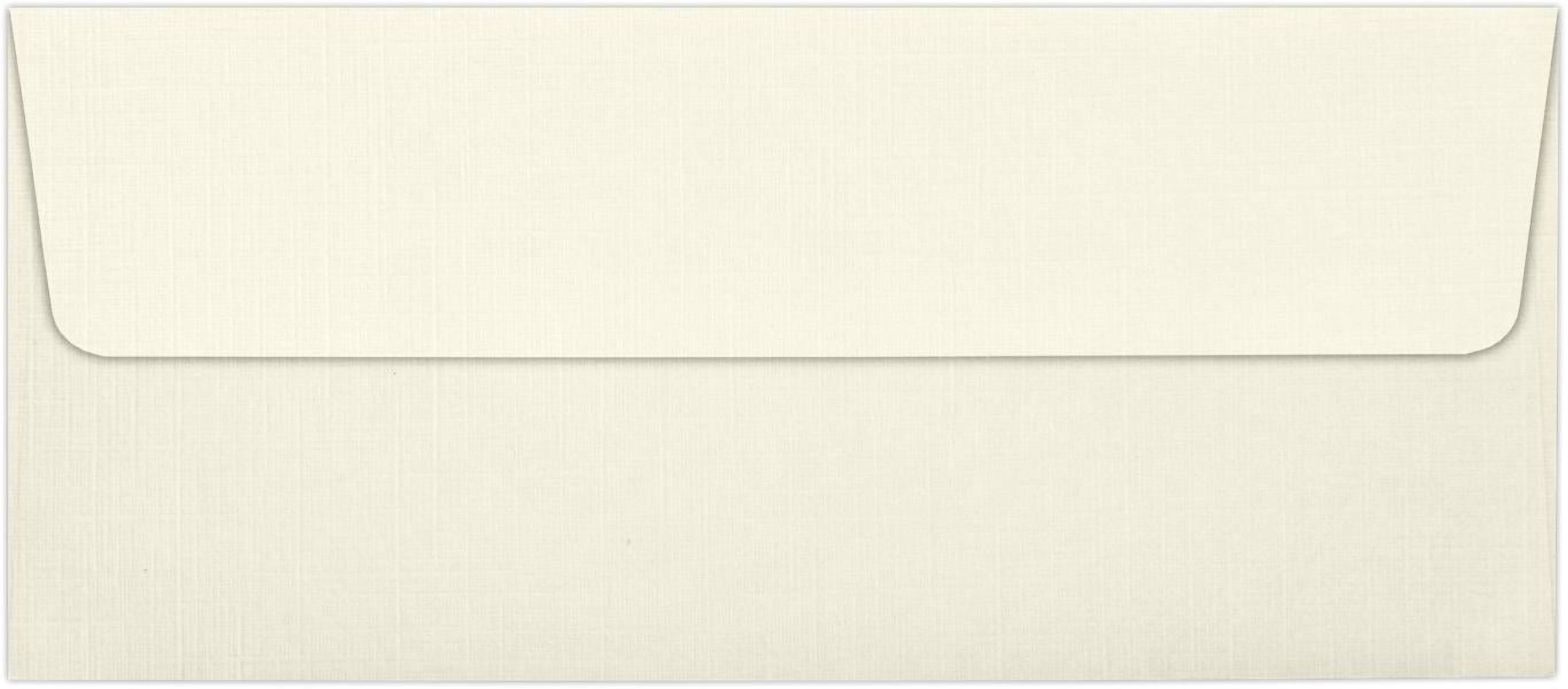 Luxpaper #10 Square Flap Envelope, 4 1/8 X 9 1/2, Natural Linen, 250 ...