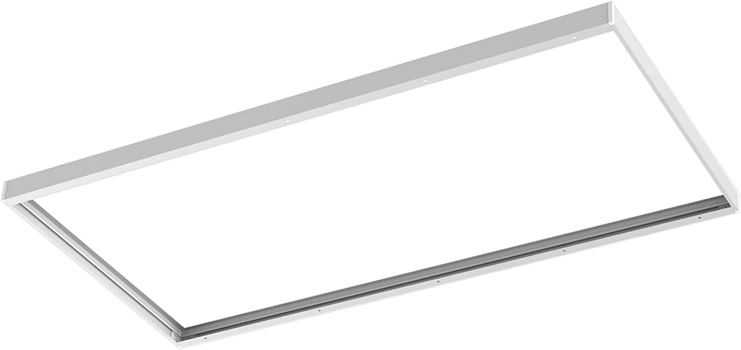 Luxrite 2x4 FT Surface Mount Kit for Light Panel, Aluminum Flush ...