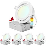 Luxrite 4'' Gimbal LED Recessed Light, 5 Color, 950 Lumens, Dimmable ...