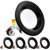 Luxrite 4 inch LED Recessed Can Lights 10W=60W 5 Color Selectable ...