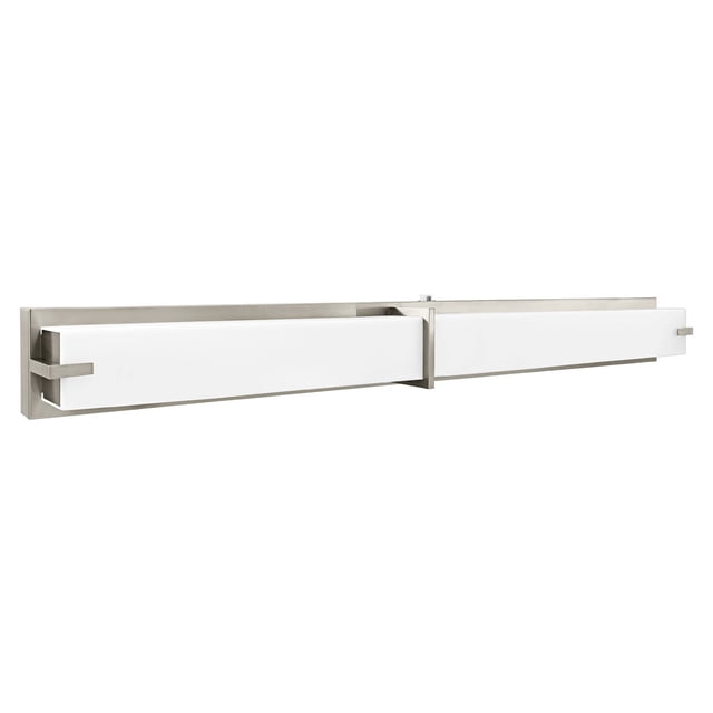 Luxrite 48" LED Vanity Light Brushed Nickel Bathroom Light Fixture 3CCT ...