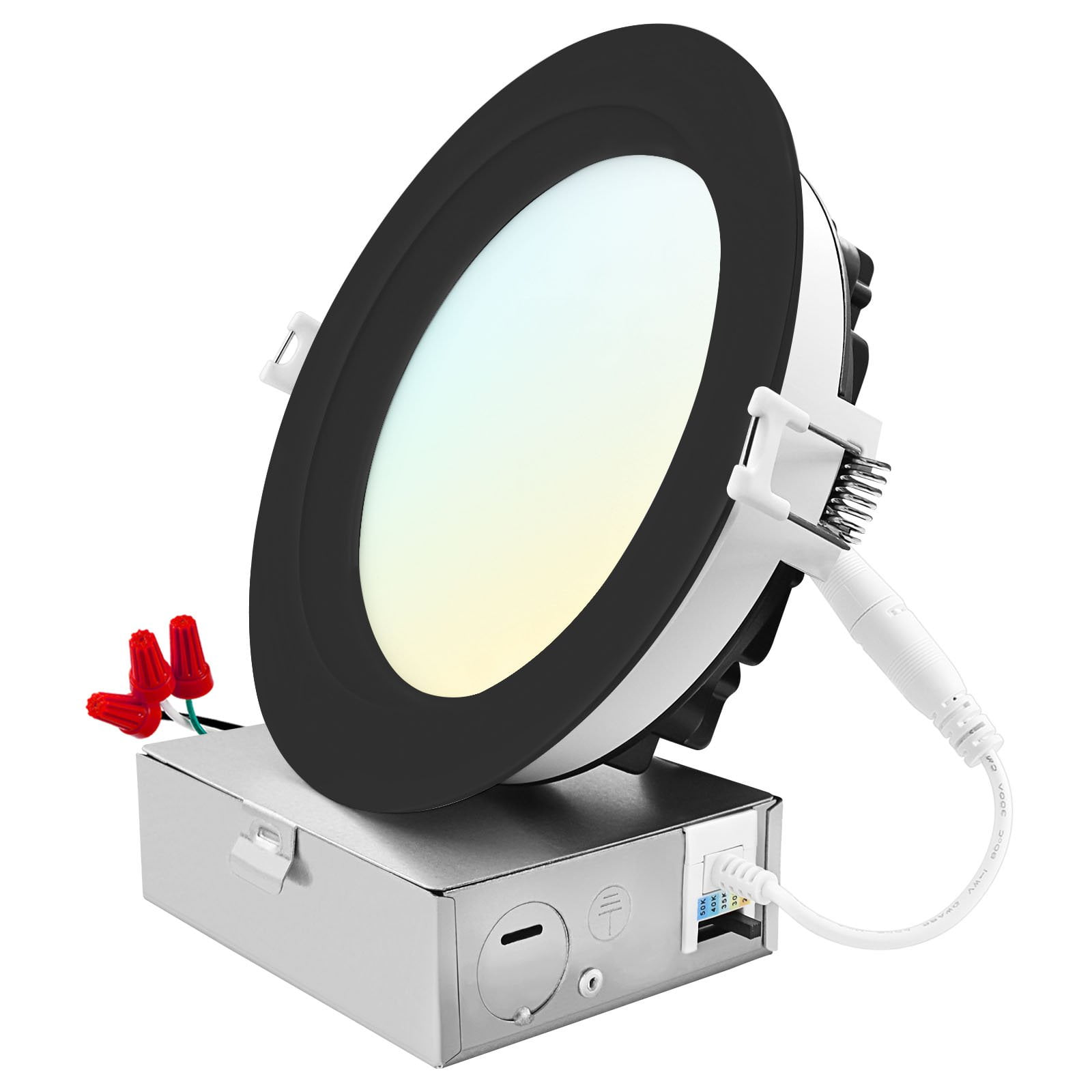 Luxrite 6 Inch LED Recessed Ceiling Light, 18W, 5CCT 2700K-5000K ...