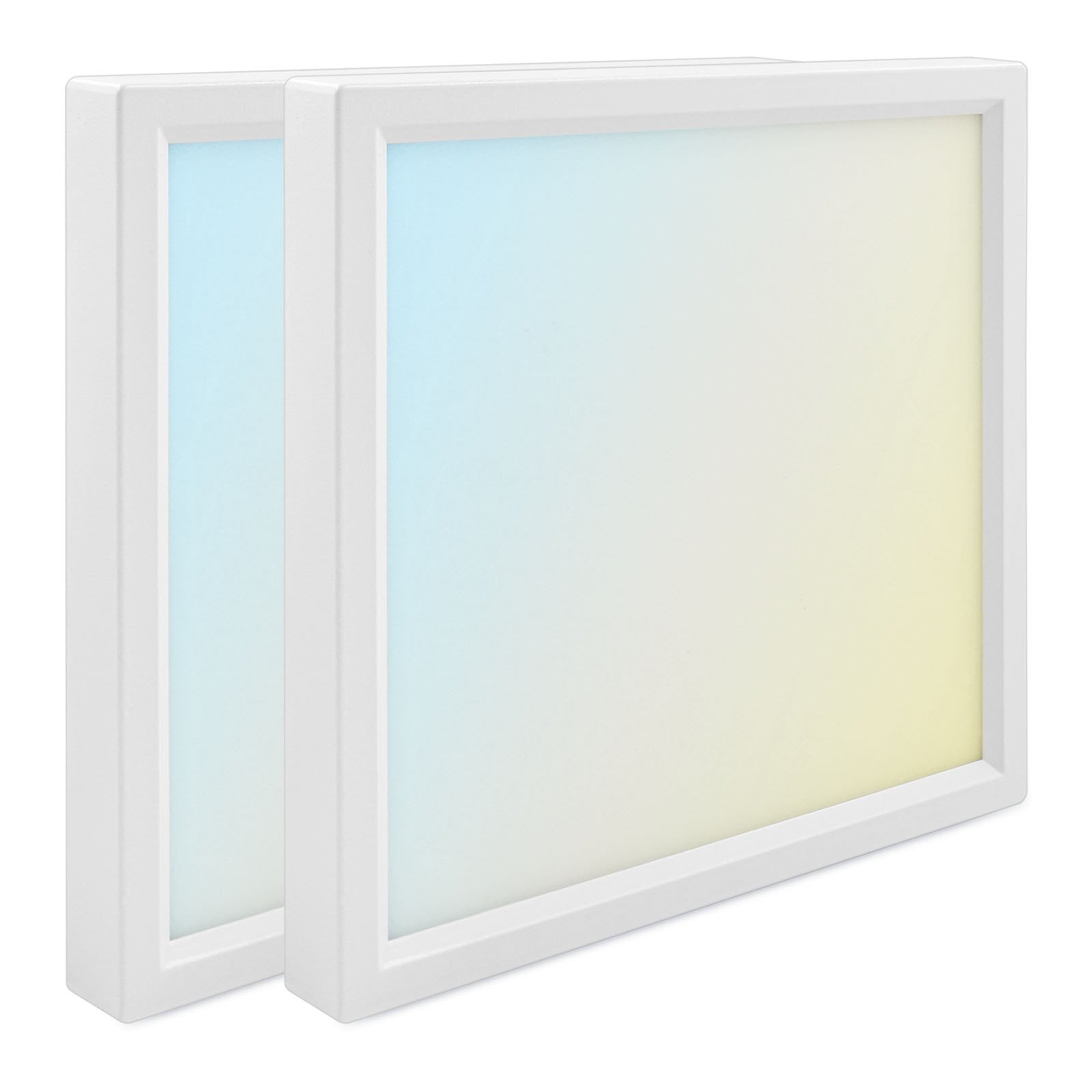Luxrite 6 Inch Square LED Flush Mount Ceiling Light, 15W 1000LM, 5CCT ...