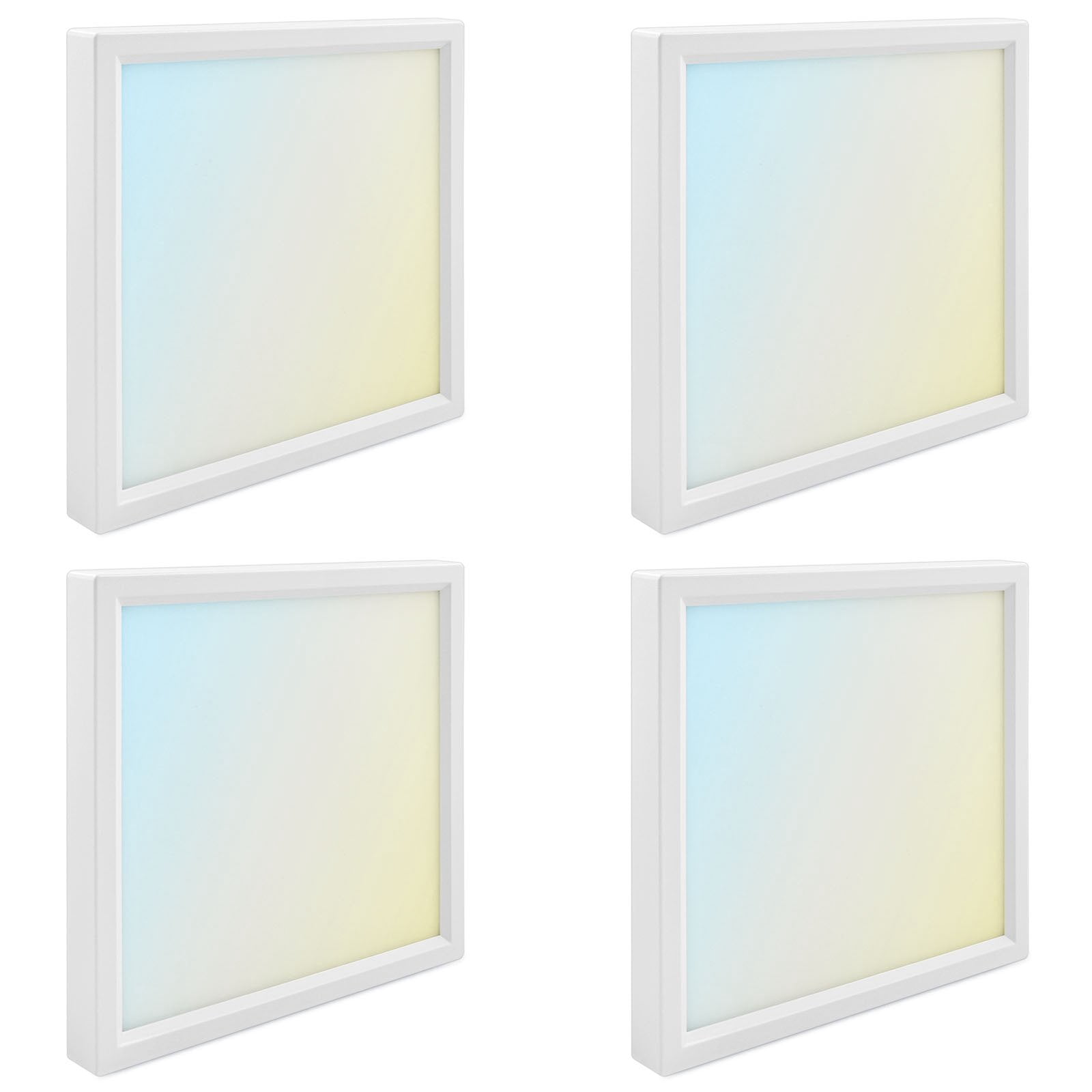 Luxrite 6 Inch Square LED Flush Mount Ceiling Light, 15W 1000LM, 5CCT ...