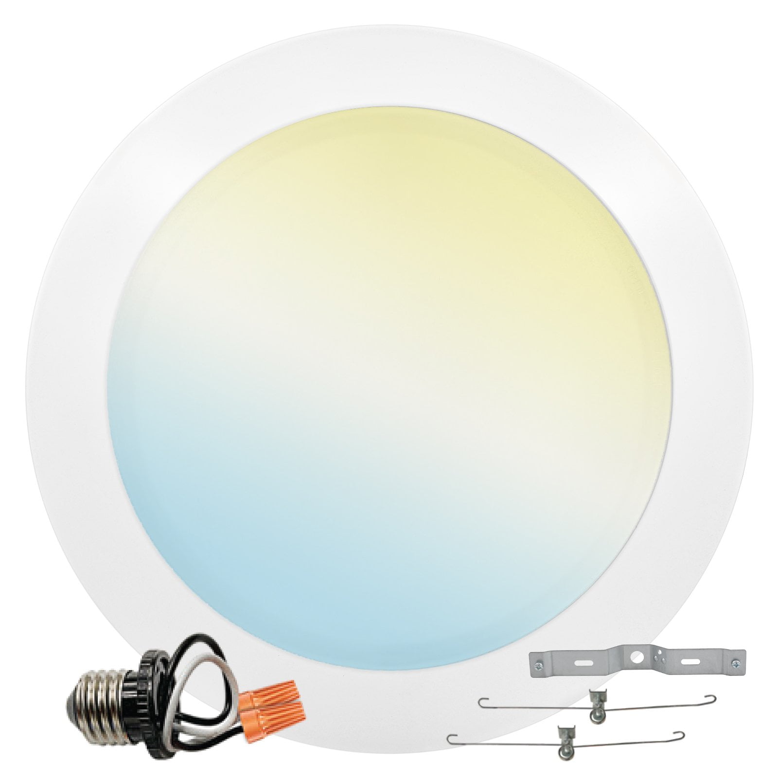 Luxrite 8 inch LED Disk Lights, 5CCT, Dimmable, 2000LM, Energy Star ...