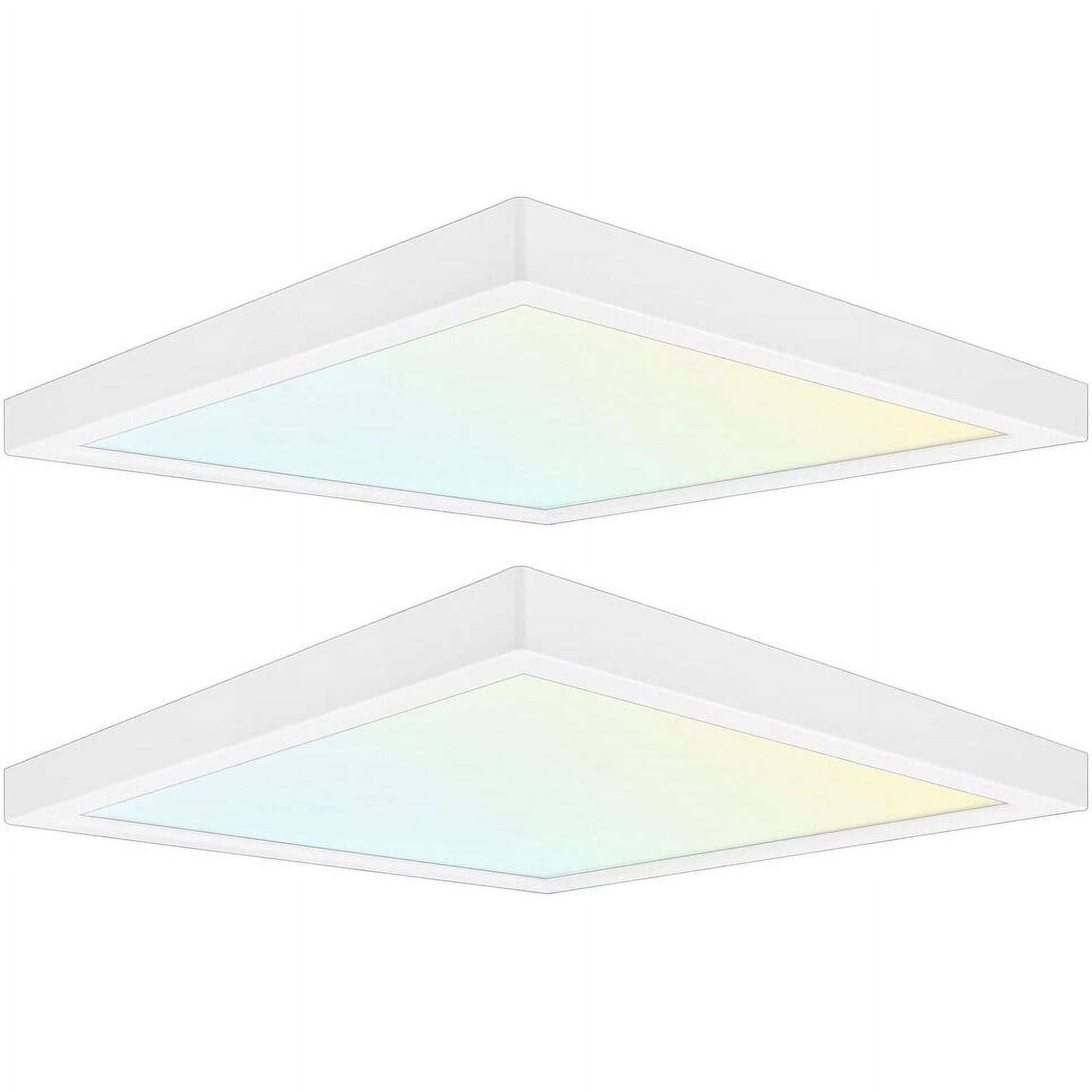 Luxrite 9" Square LED Flush Mount Ceiling Light 18W 3 Color Selectable ...