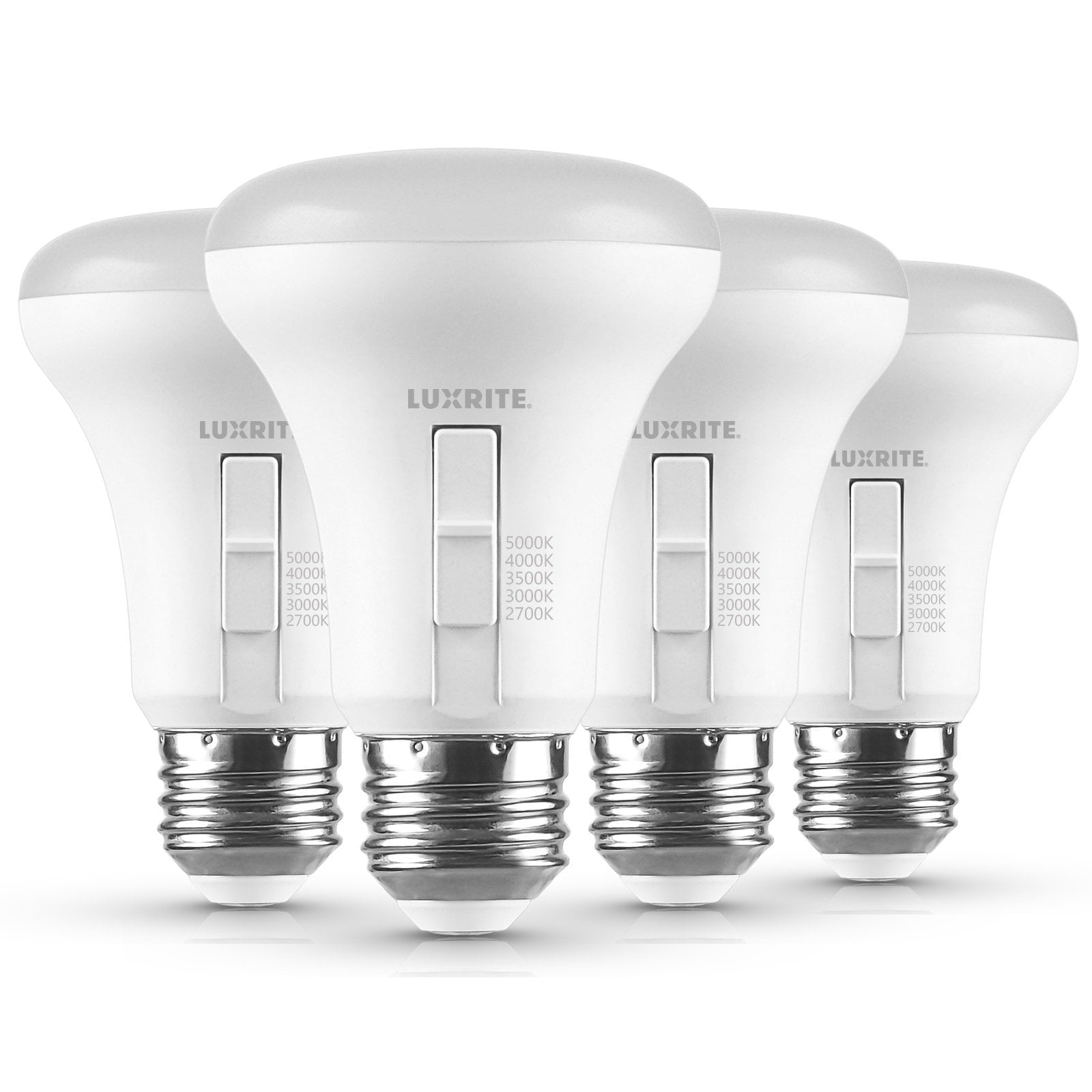 Luxrite BR20 LED Light Bulb 7W=78W 5CCT Dimmable 550 Lumens LED Flood ...