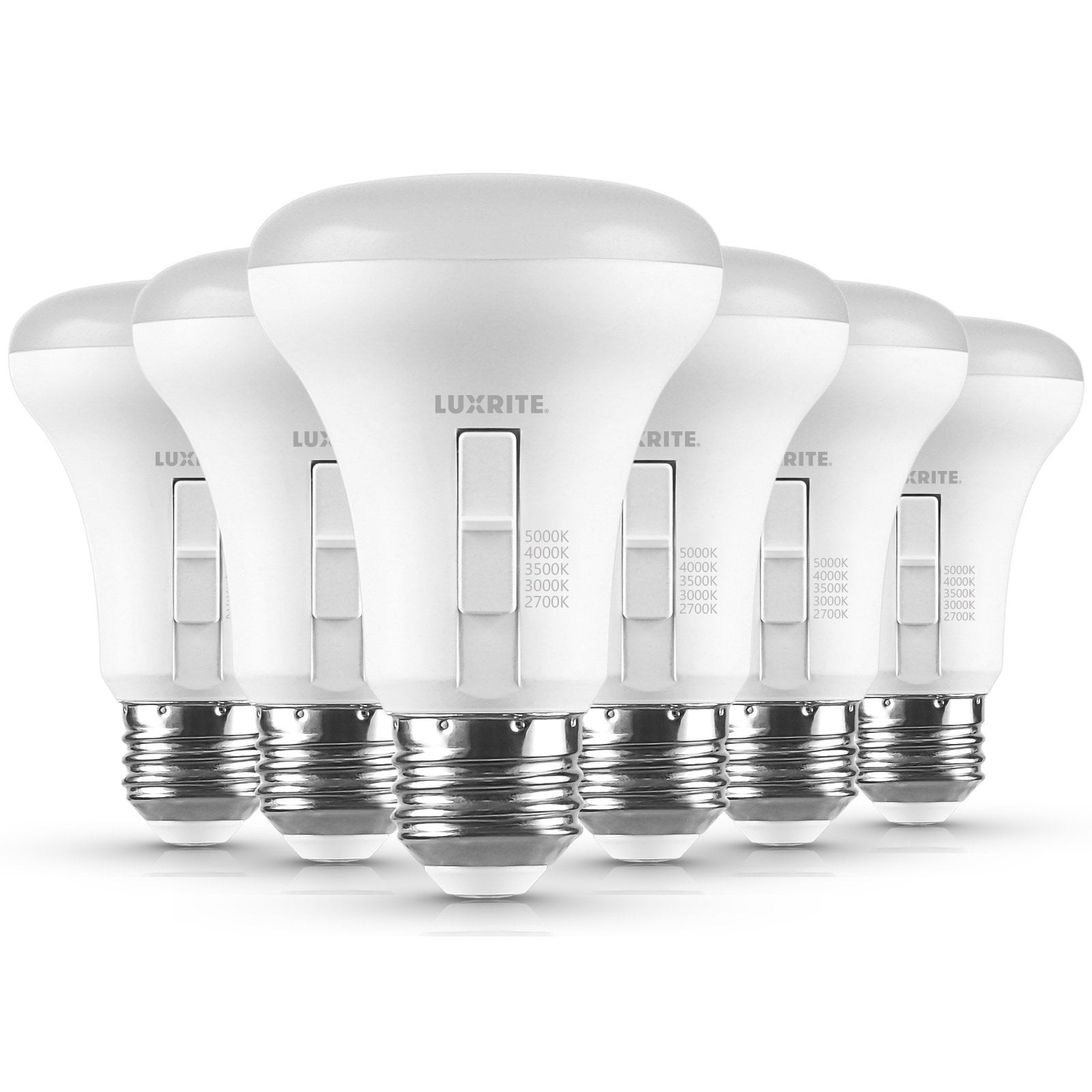 Luxrite BR20 LED Light Bulb 7W=78W 5CCT Dimmable 550 Lumens LED Flood ...