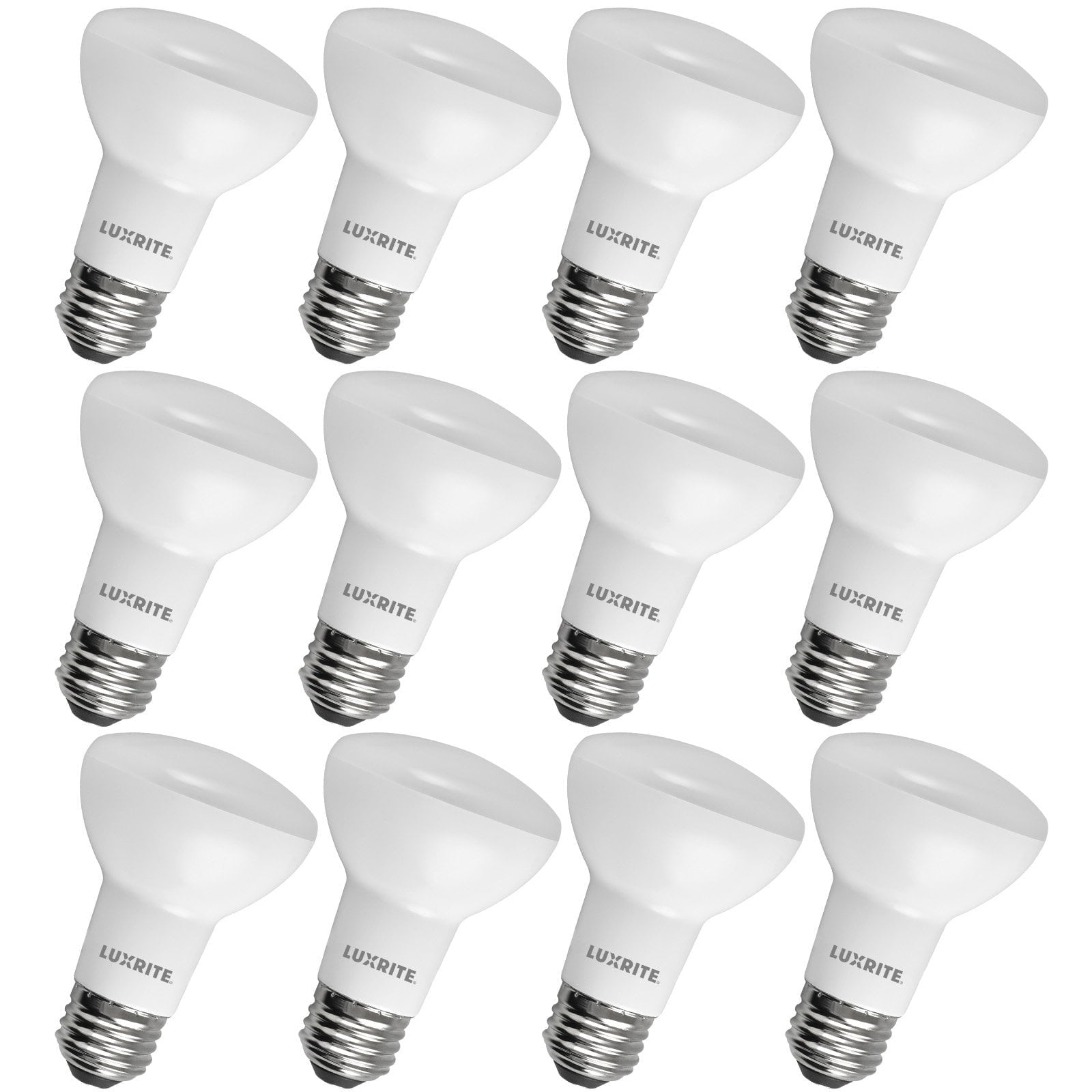 Luxrite BR20 LED Light Bulbs, 6.5W=45W, 5000K Bright White, Dimmable ...