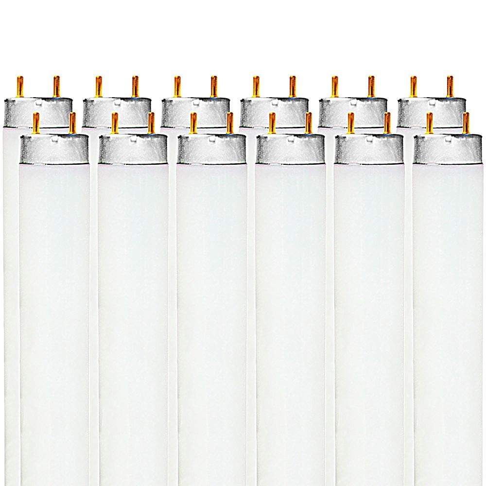 Luxrite F32T8/835 32W 48 Inch T8 Fluorescent Tube Light Bulb, 3500K ...