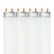 Luxrite LR20730 10-Pack F32T8/841 32-Watt 4 FT T8 Fluorescent Tube Light Bulb, Cool White 4100K ...