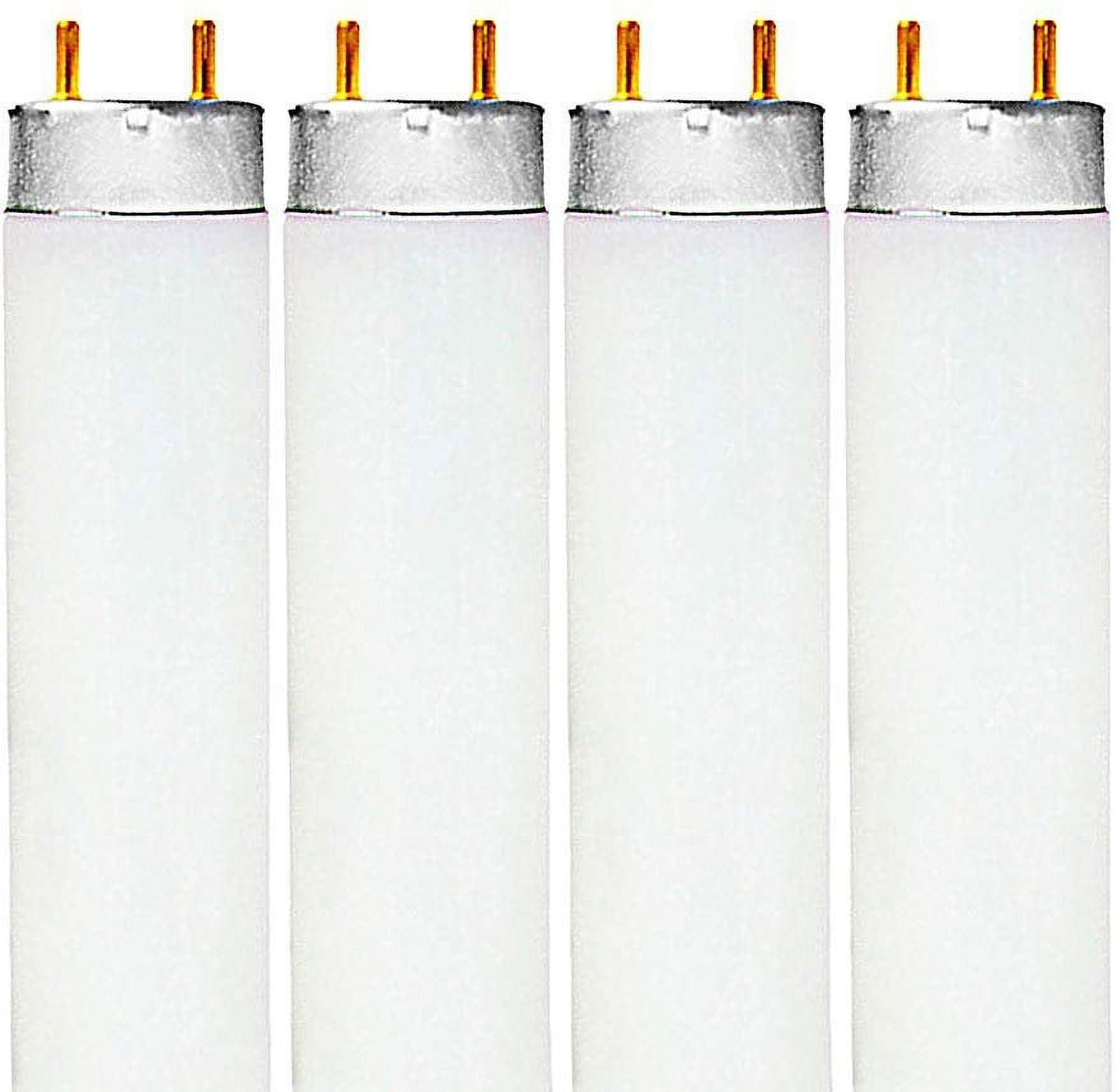 Luxrite F32T8/835 32W 48 Inch T8 Fluorescent Tube Light Bulb, 3500K Natural White, 2800 Lumens ...