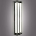 Luxrite LED Outdoor Wall Sconce, 24in Outdoor Wall Light, Black ...