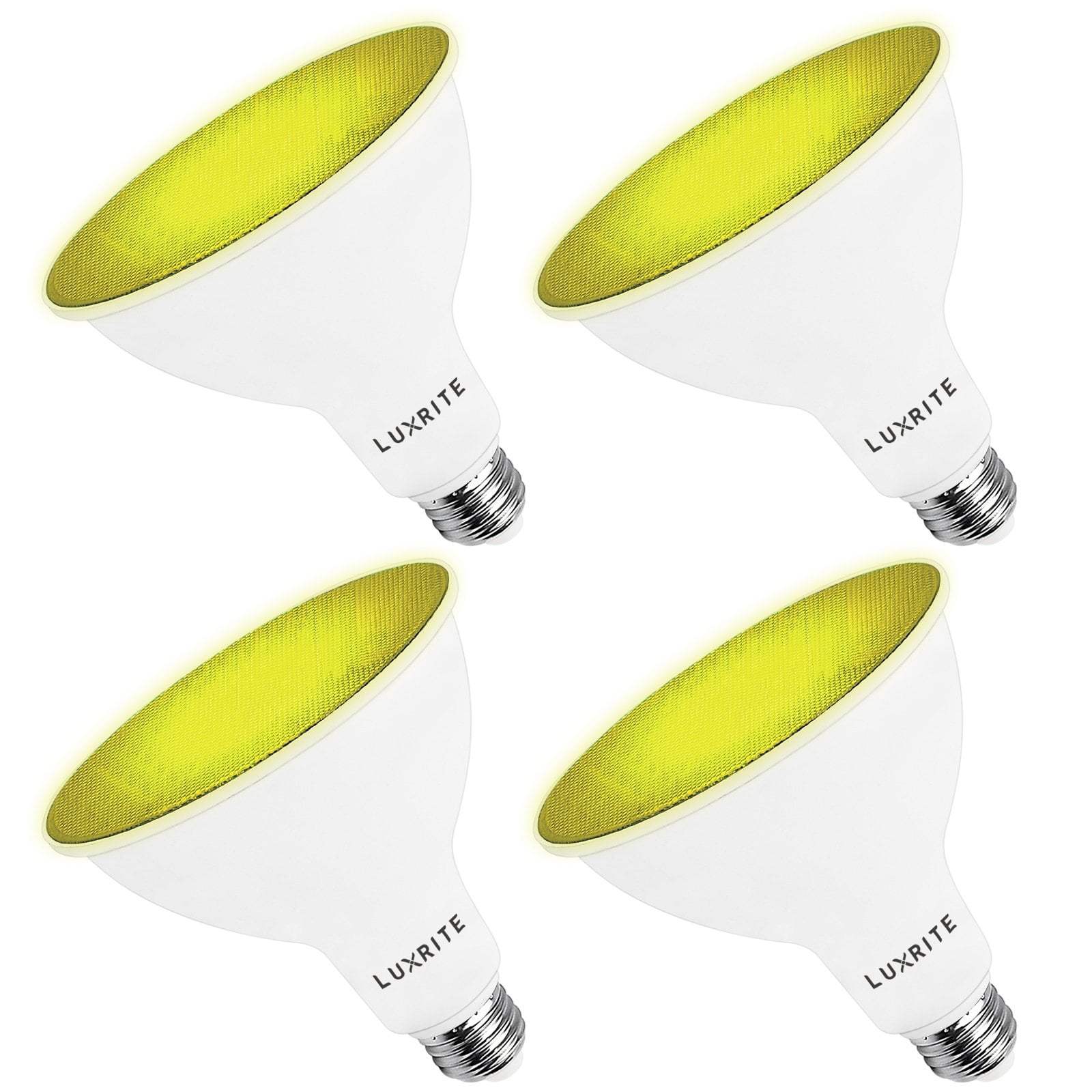 Luxrite LED PAR38 Outdoor Bulbs, 8W=45W, Damp Rated, UL Listed, E26, 3 ...