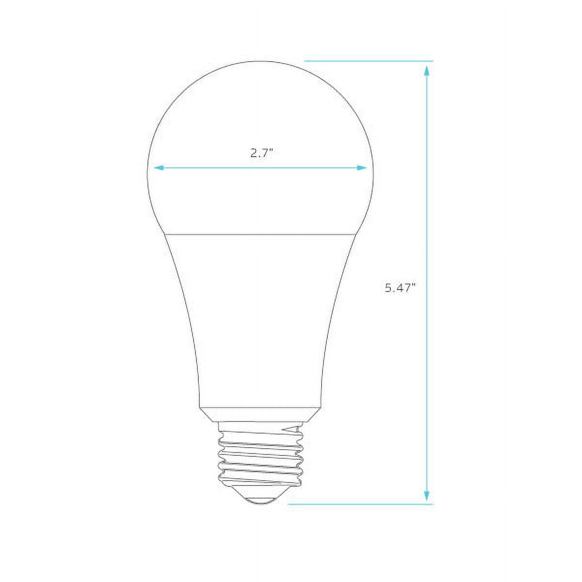 Luxrite LR21451 A21 LED Bulbs 150 Watt Equivalent, 2550 Lumens, 3000K ...