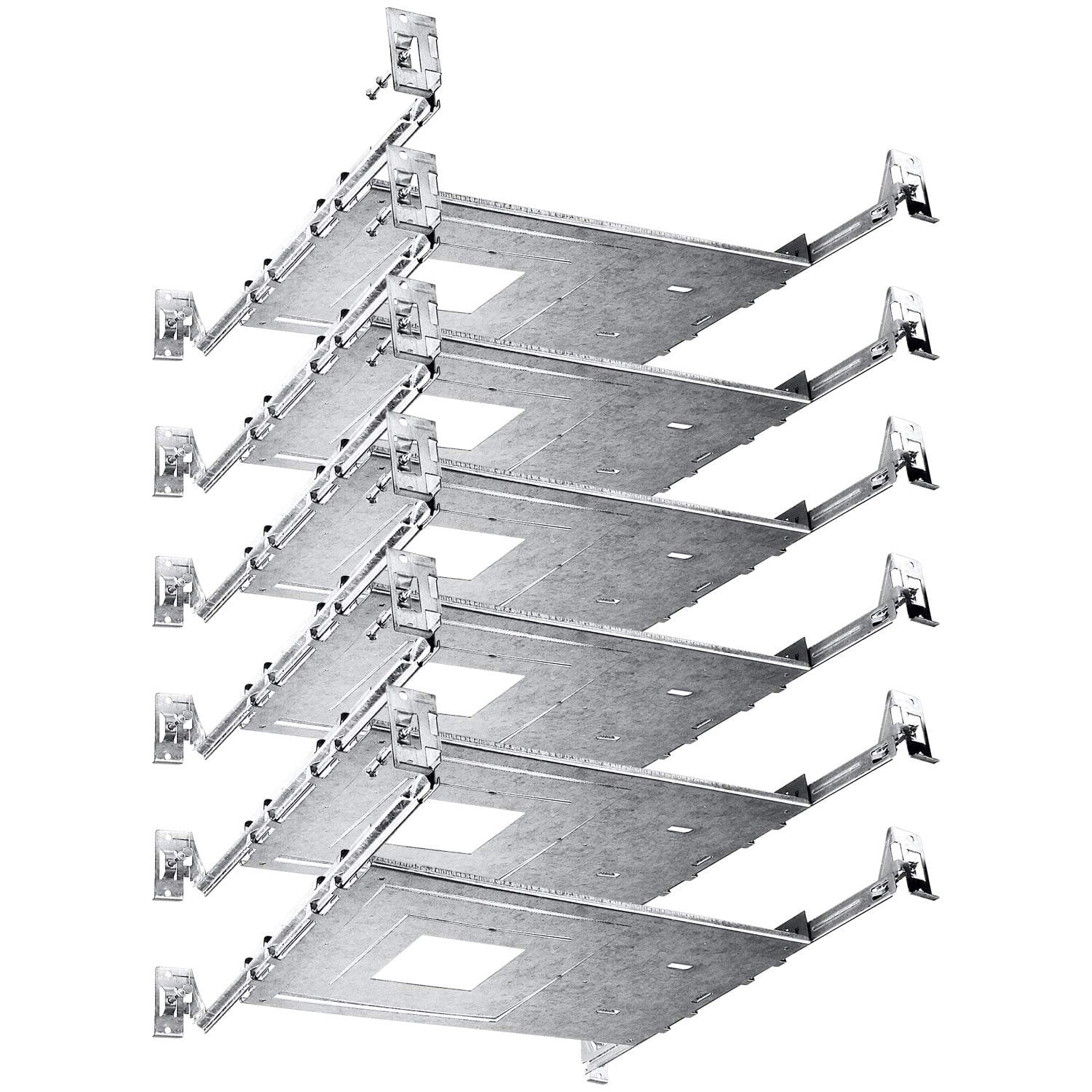 Luxrite New Construction Mounting Plate, 3-4-6 Inch Square LED Recessed ...