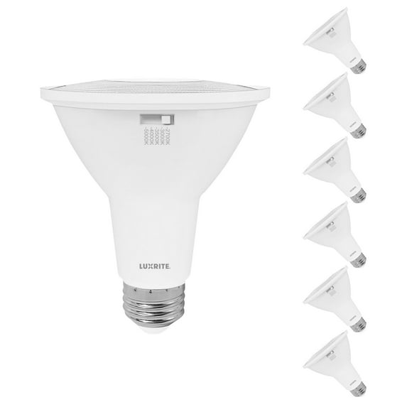 Luxrite PAR30 Long Neck LED Flood Light Bulb 10W=75W 5CCT 850LM ...