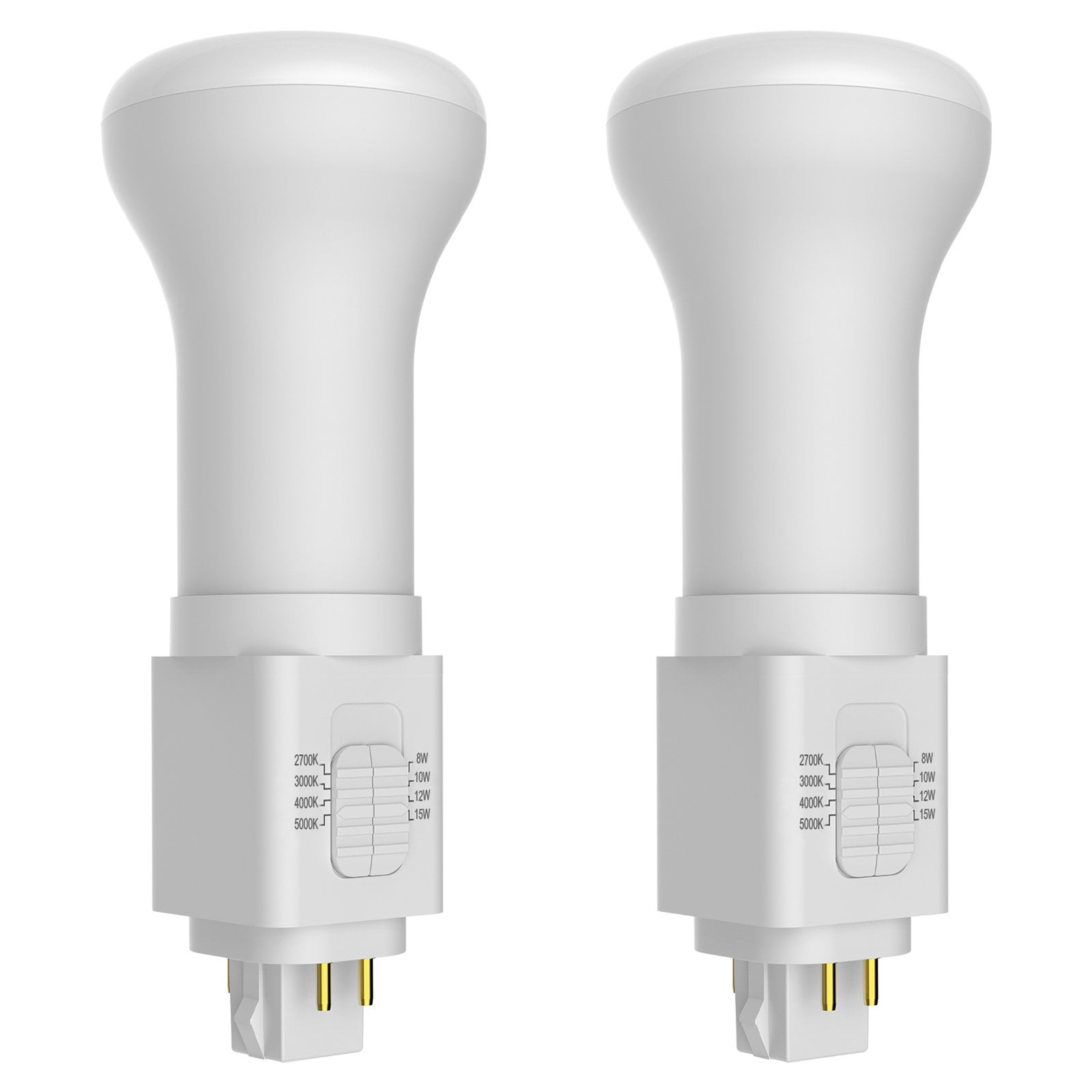 Luxrite Universal Vertical Quad Style G24Q 4-Pin LED Bulb, Type A+B ...