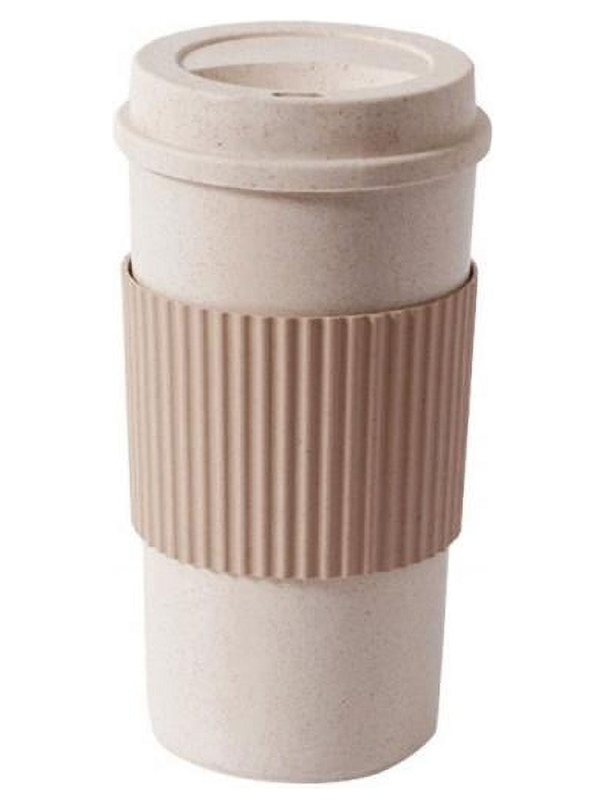 Luxsea Eco-Friendly Reusable Coffee Cup with Lid for Travel Double-wall ...