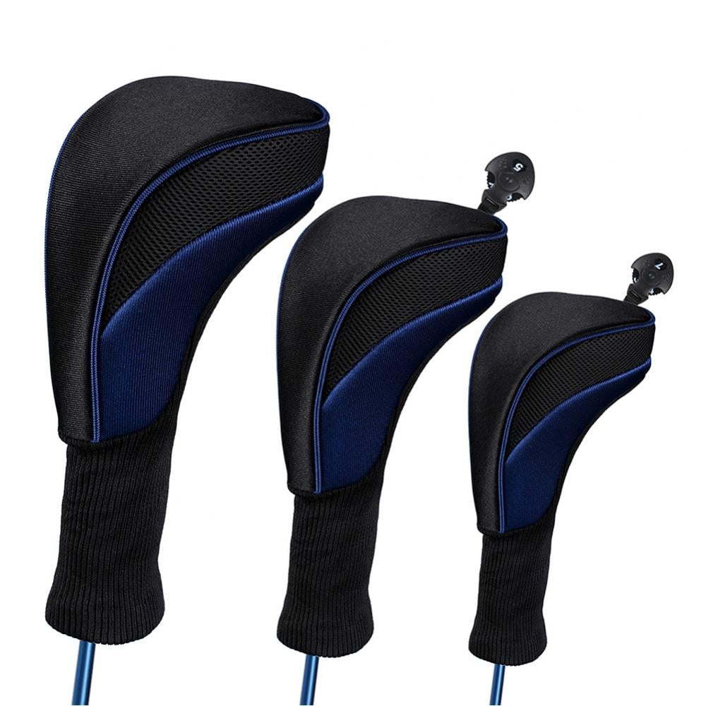 Luxsea Golf Knitted Wood Pole Cover Nylon Golf Club Head Covers, 9cm ...