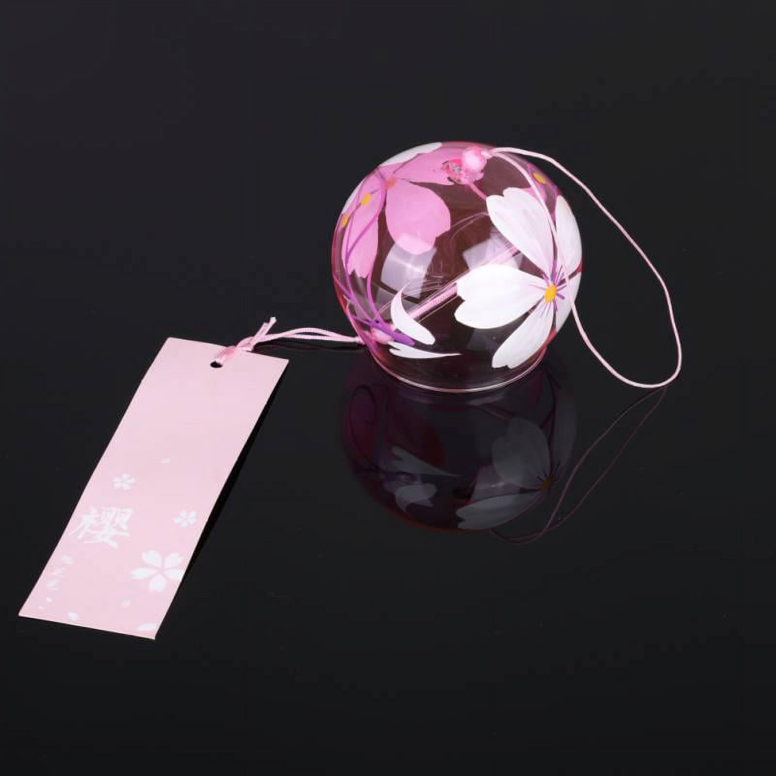 Luxsea Japan Style Handpaint Sakura Glass Wind Chimes Wind Bells Home ...