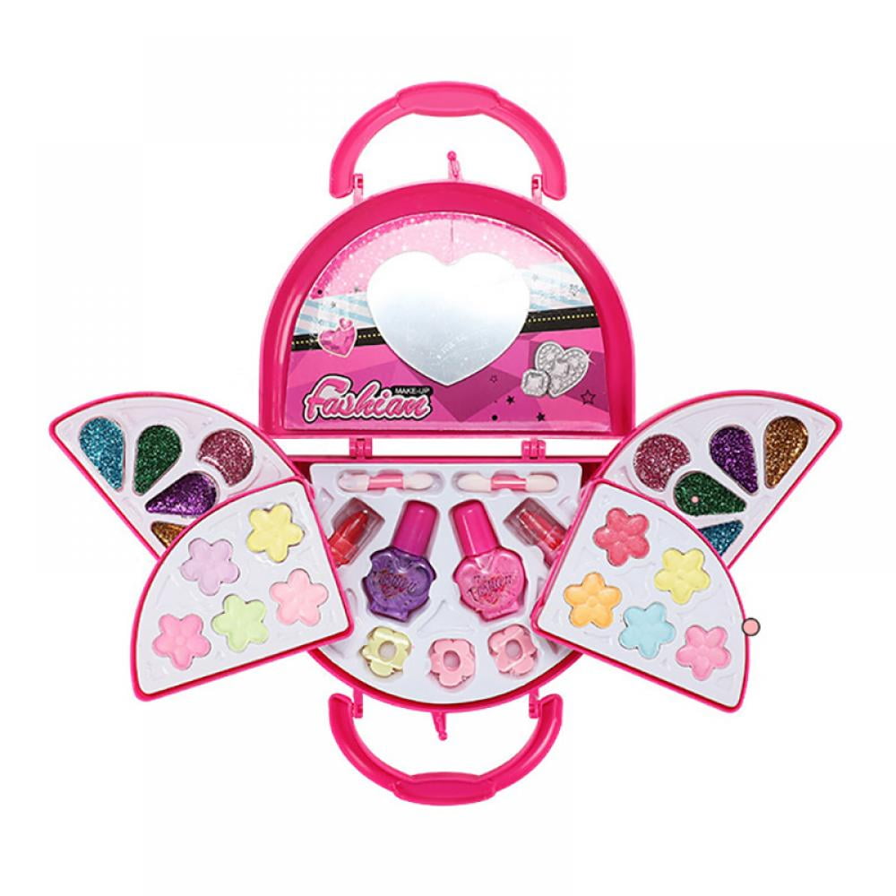 Luxsea Pretend Play Makeup for Princess Girls Two Tiered Cosmetic Set ...