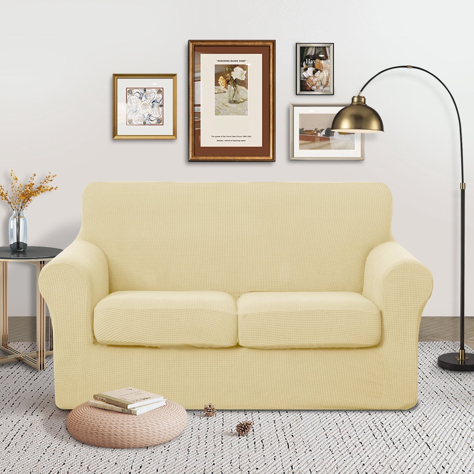 Luxshare Home Stretch Loveseat Cover for Soft Protector Couch Cover ...