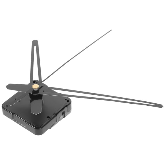 Luxshiny 1 Set Clock Components Kit Black Plastic Silent Clock ...