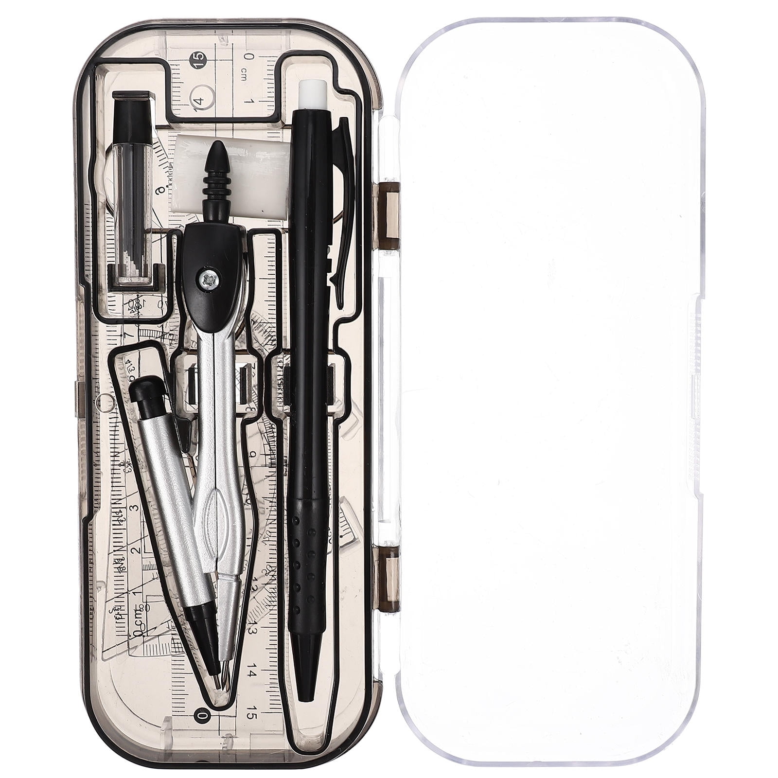 Luxshiny 1 Set Drawing Compass and Ruler for Construction and School ...