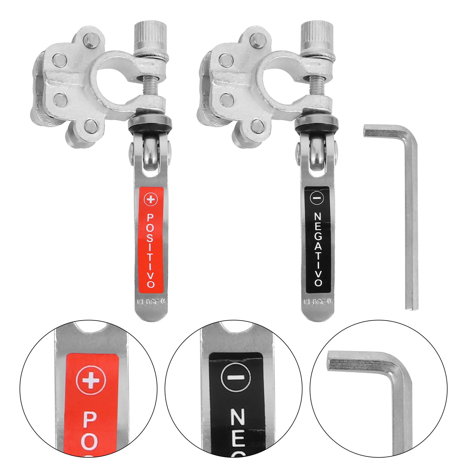 Luxshiny 1 Set Good Electrical Conductivity Battery Terminal Connectors ...