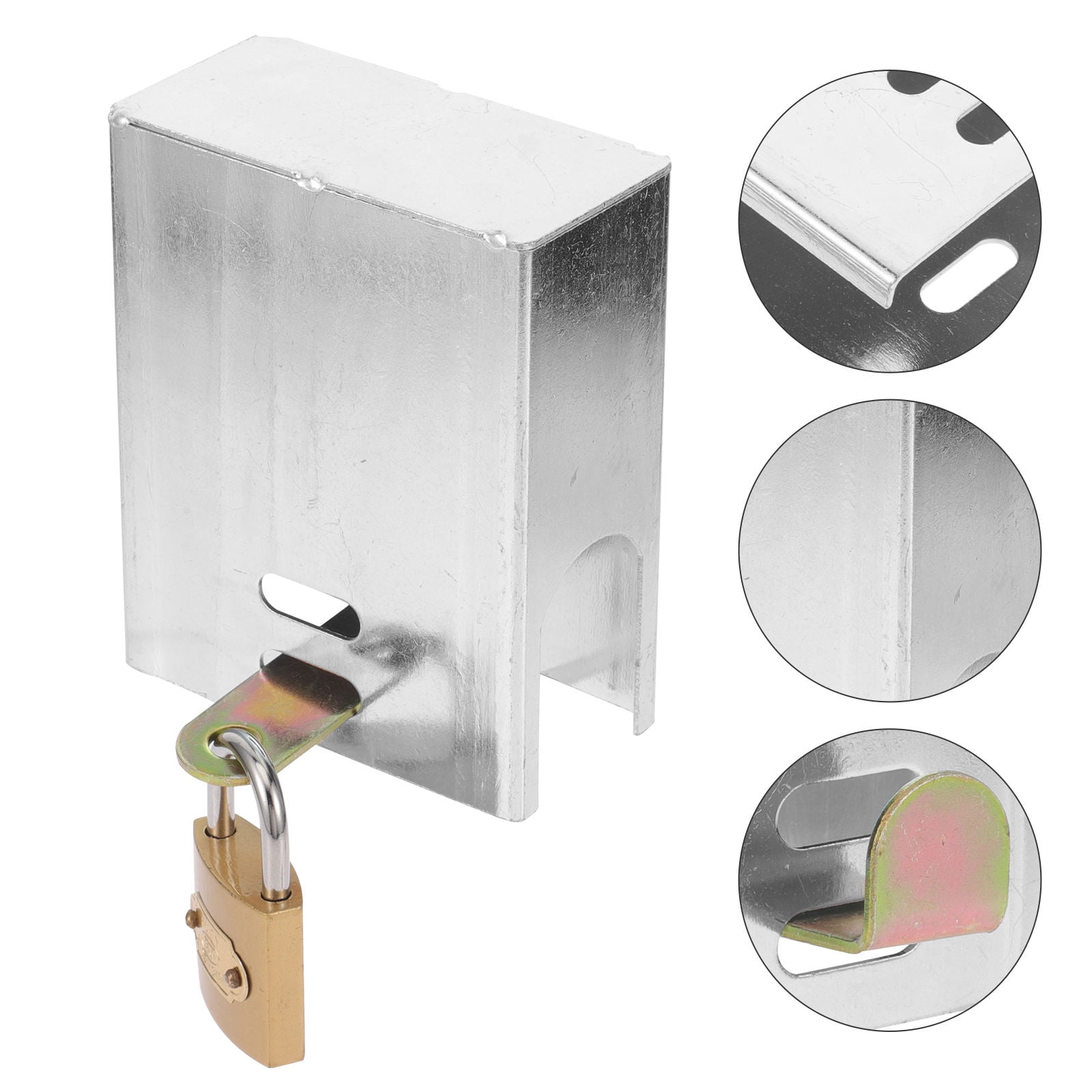 Luxshiny 1 Set Iron Faucet Lock for Garden Hose Connector Square Shape ...
