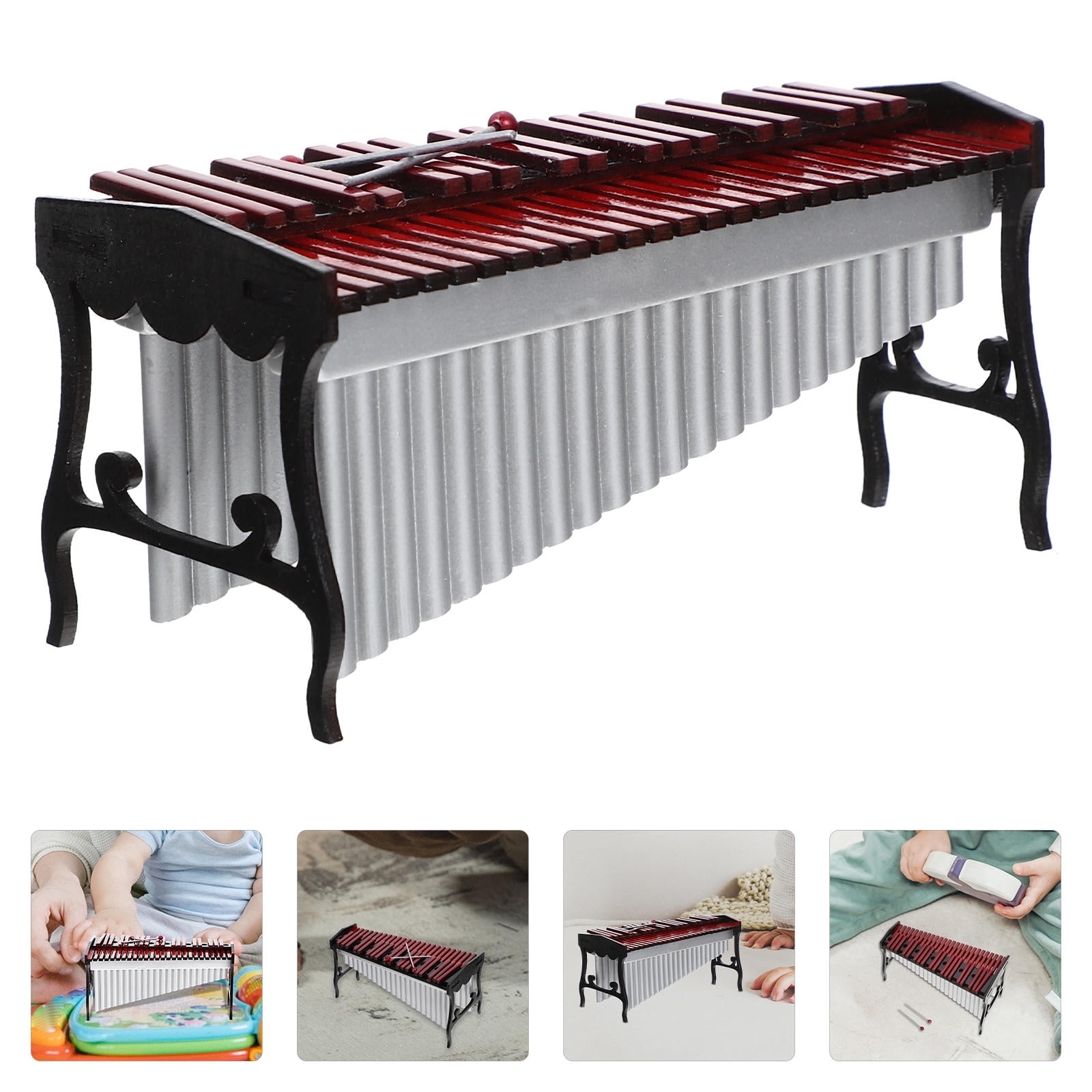 Luxshiny 1 Set Miniature Xylophone Model For Kids Educational Play And ...