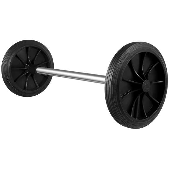 Luxshiny 1Set Lightweight Black Trash Can Wheels with Rubber for Easy ...