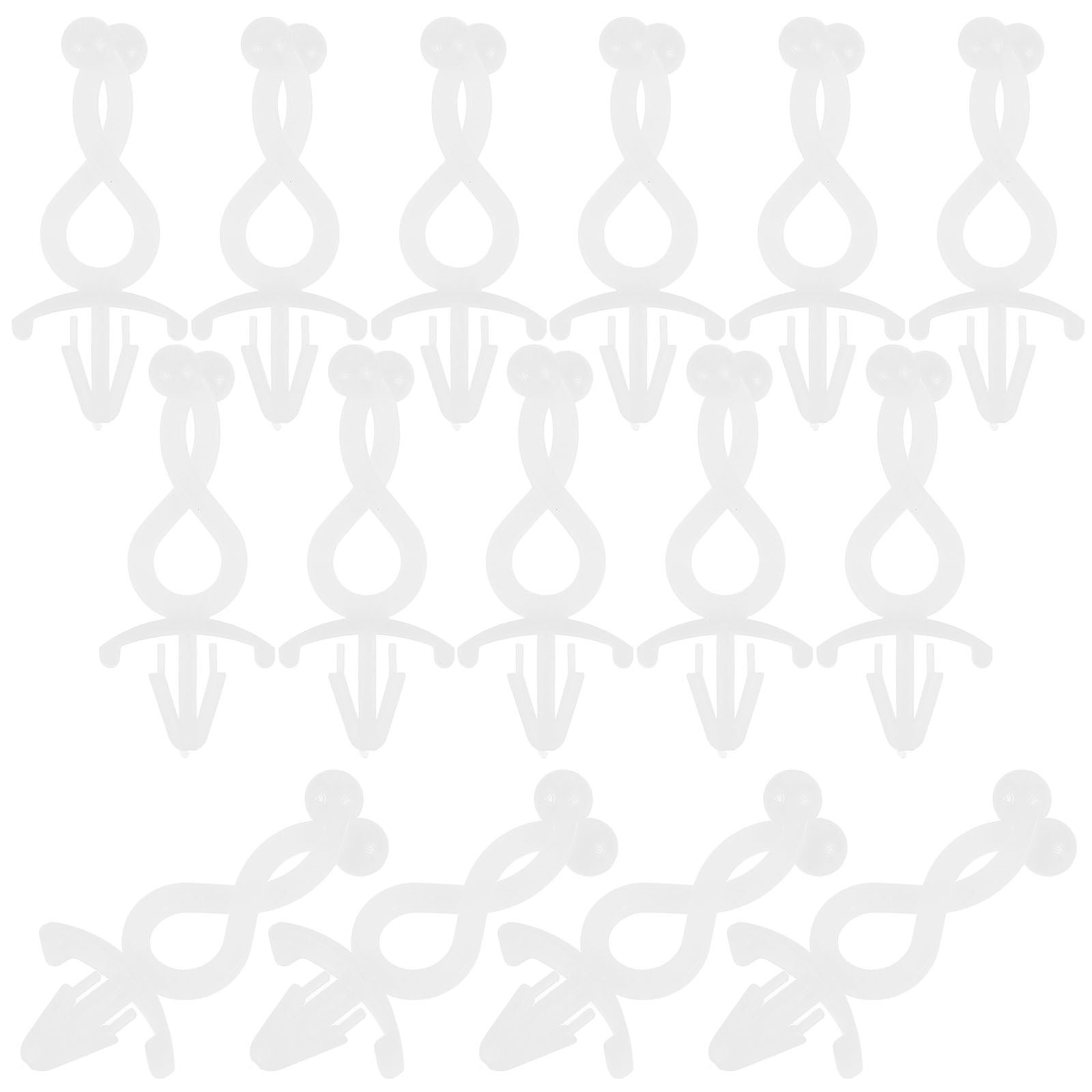 Luxshiny 100Pcs Easy Install Transparent Cord Clips for Neat Wire and ...
