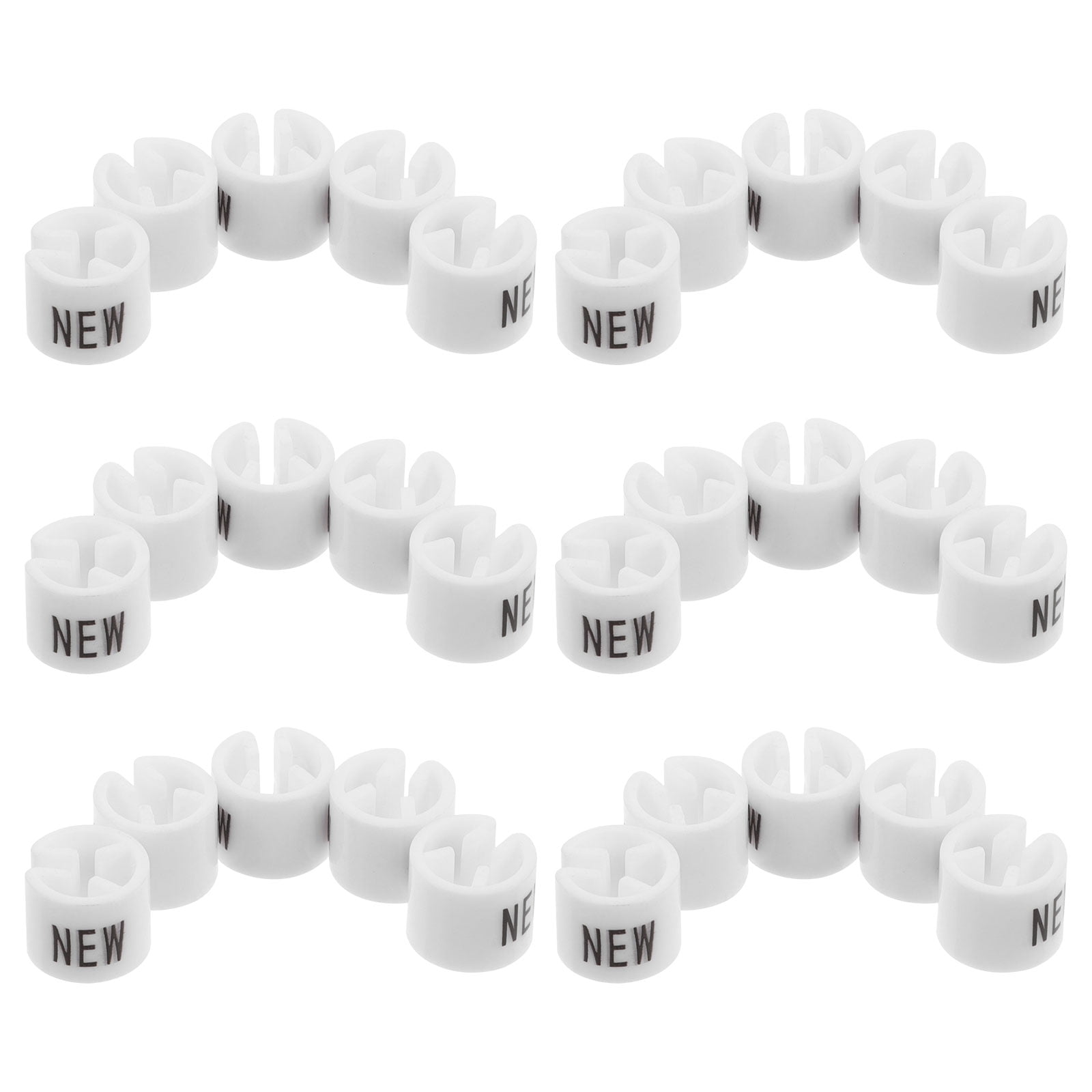 Luxshiny 100Pcs Plastic Hanger Rod Organizers for Retail Store Hanger ...