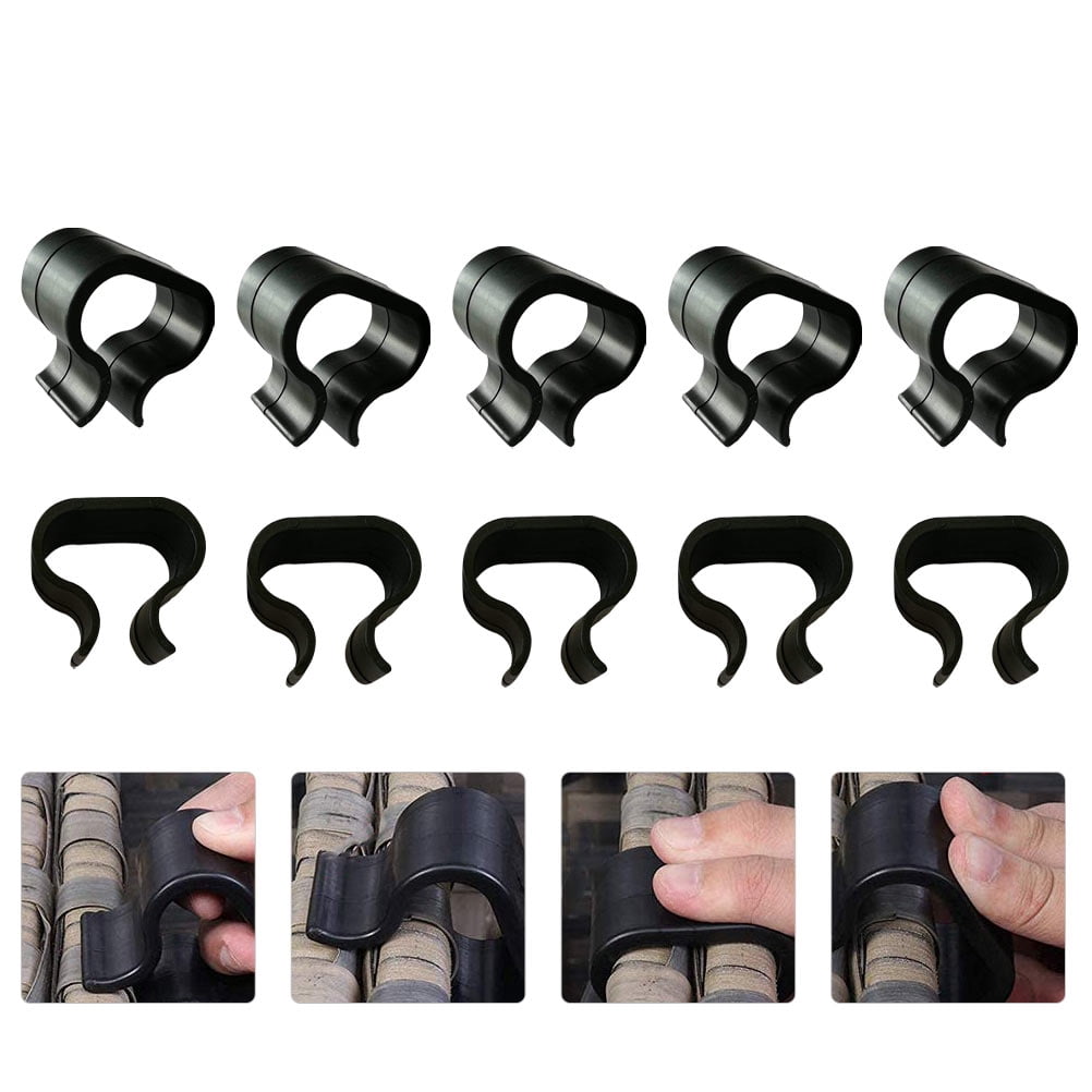 Luxshiny 10Pcs Black Rattan Furniture Clamps Sectional Sofa Connector ...