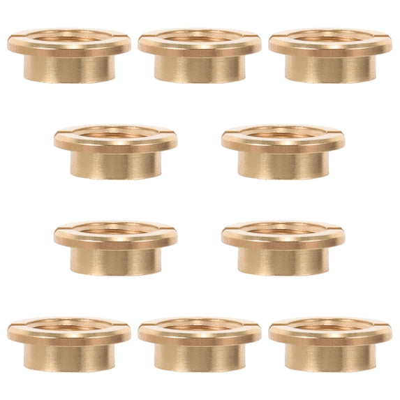 Luxshiny 10Pcs Quiet Quartz Clock Movement Nuts with Golden Finish for ...