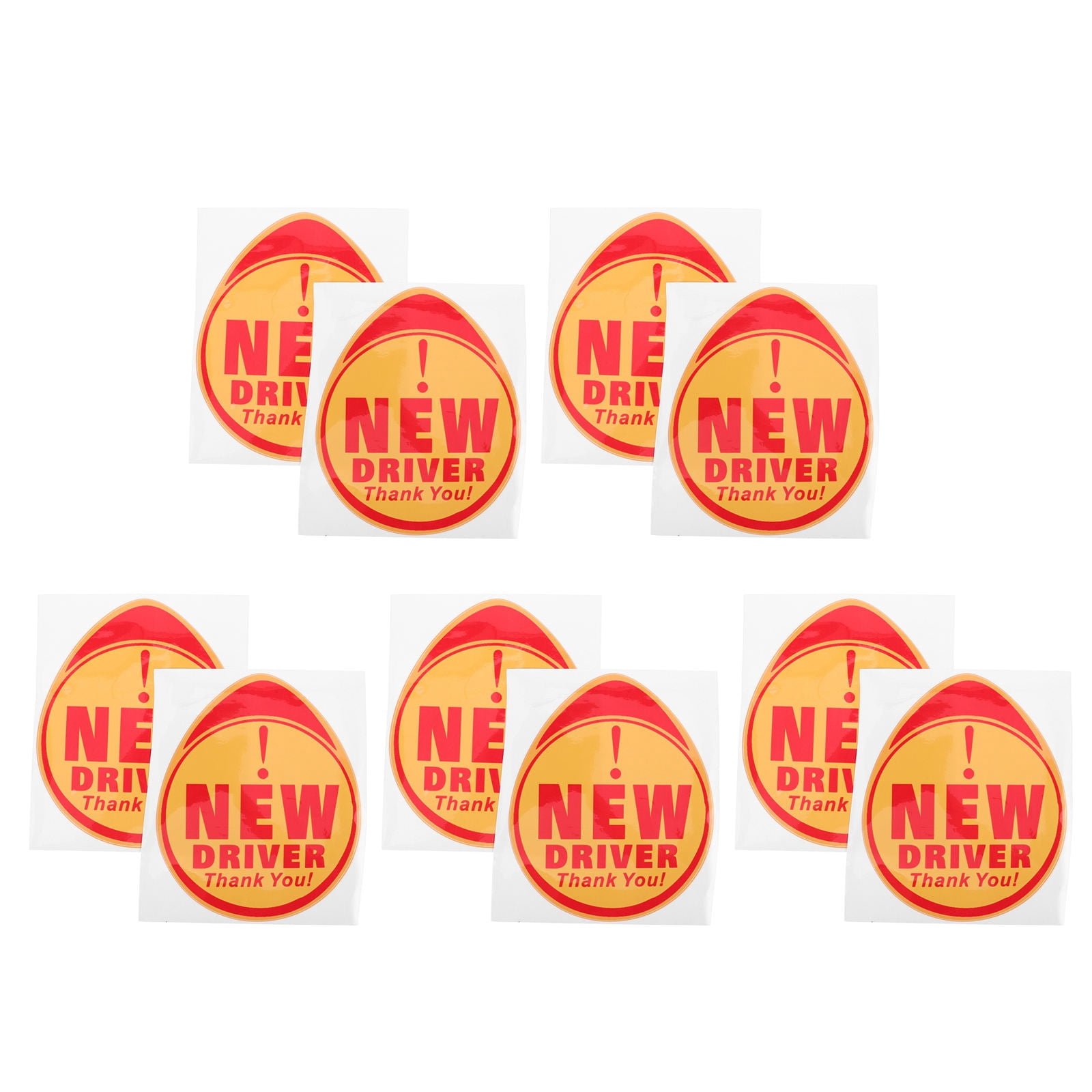 Luxshiny 10Pcs Eye Catching New Driver Identification Decals Car ...