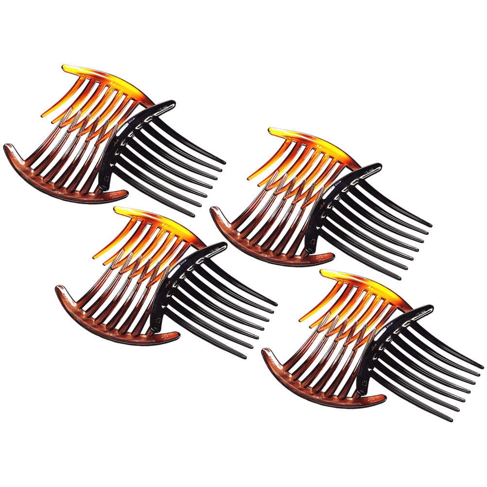 Luxshiny Set of 12 Decorative French Hair Combs for Women, Seven Teeth ...