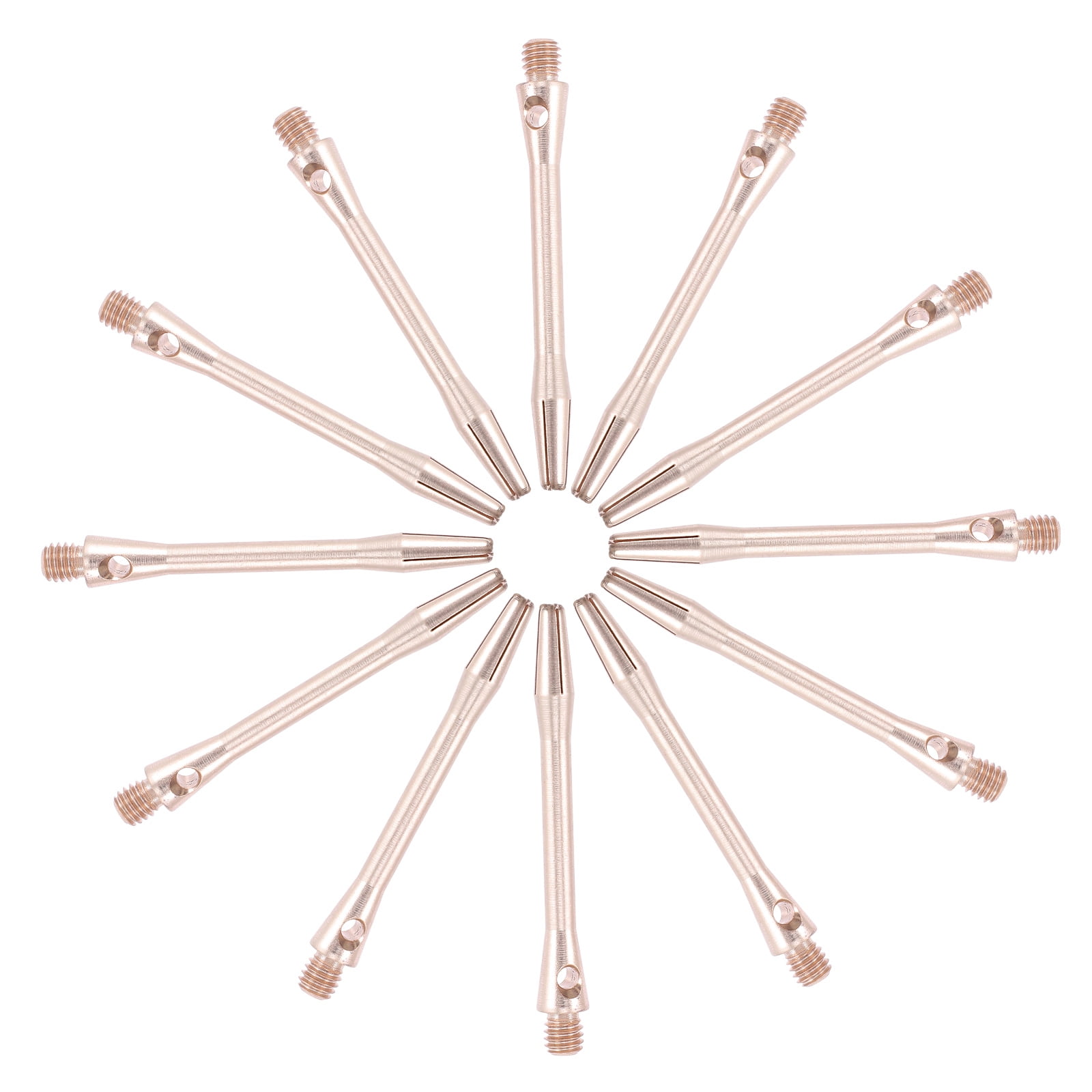 Luxshiny 12Pcs Lightweight Aluminum Dart Shafts Rods Durable Golden ...
