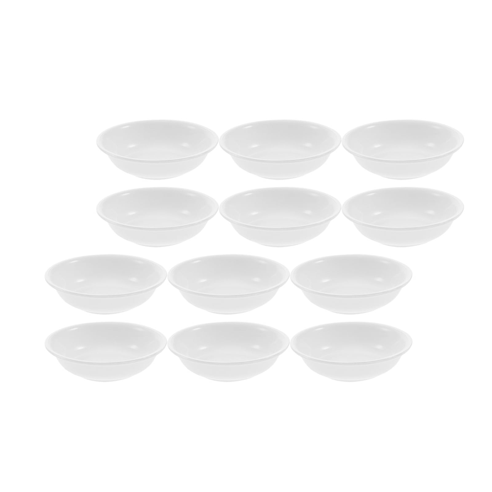 Luxshiny 12Pcs Oil Dipping Dish White PP Small Dip Bowls for ...