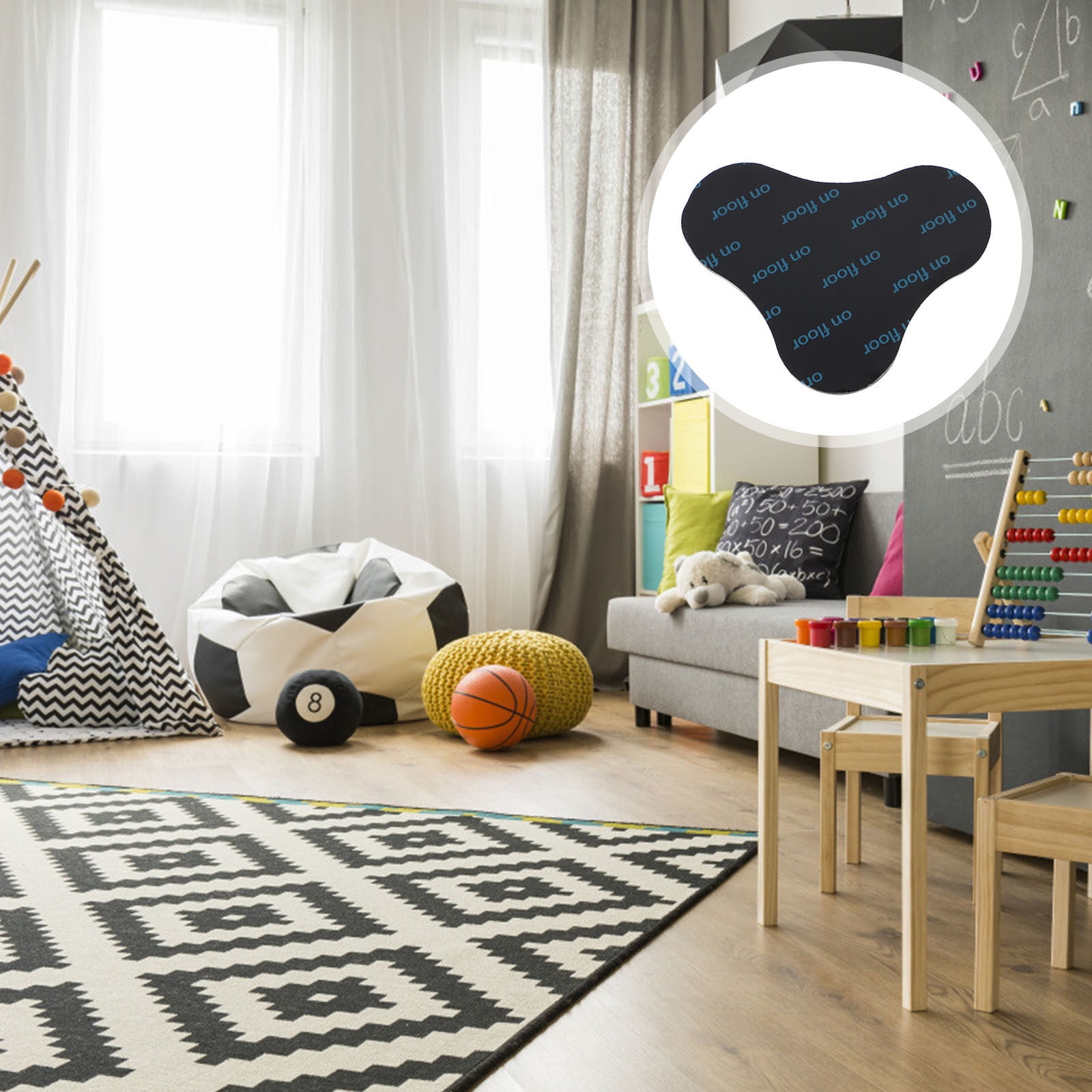 Luxshiny 12Pcs Rug Holder Removable Carpet Stickers Anti Slip Grip ...