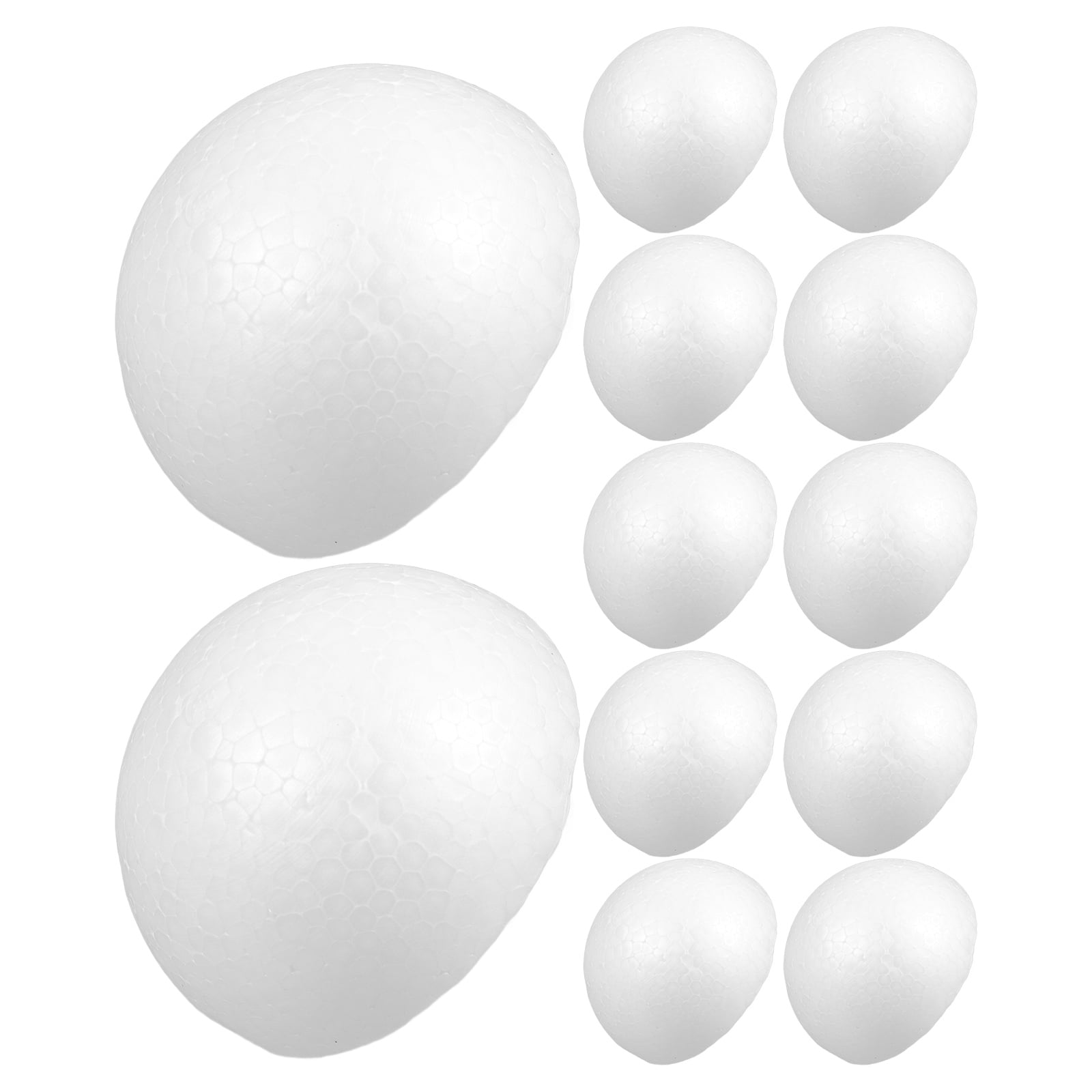 Luxshiny White Polystyrene Foam Hemispheres for DIY and Craft Use 15Pcs ...