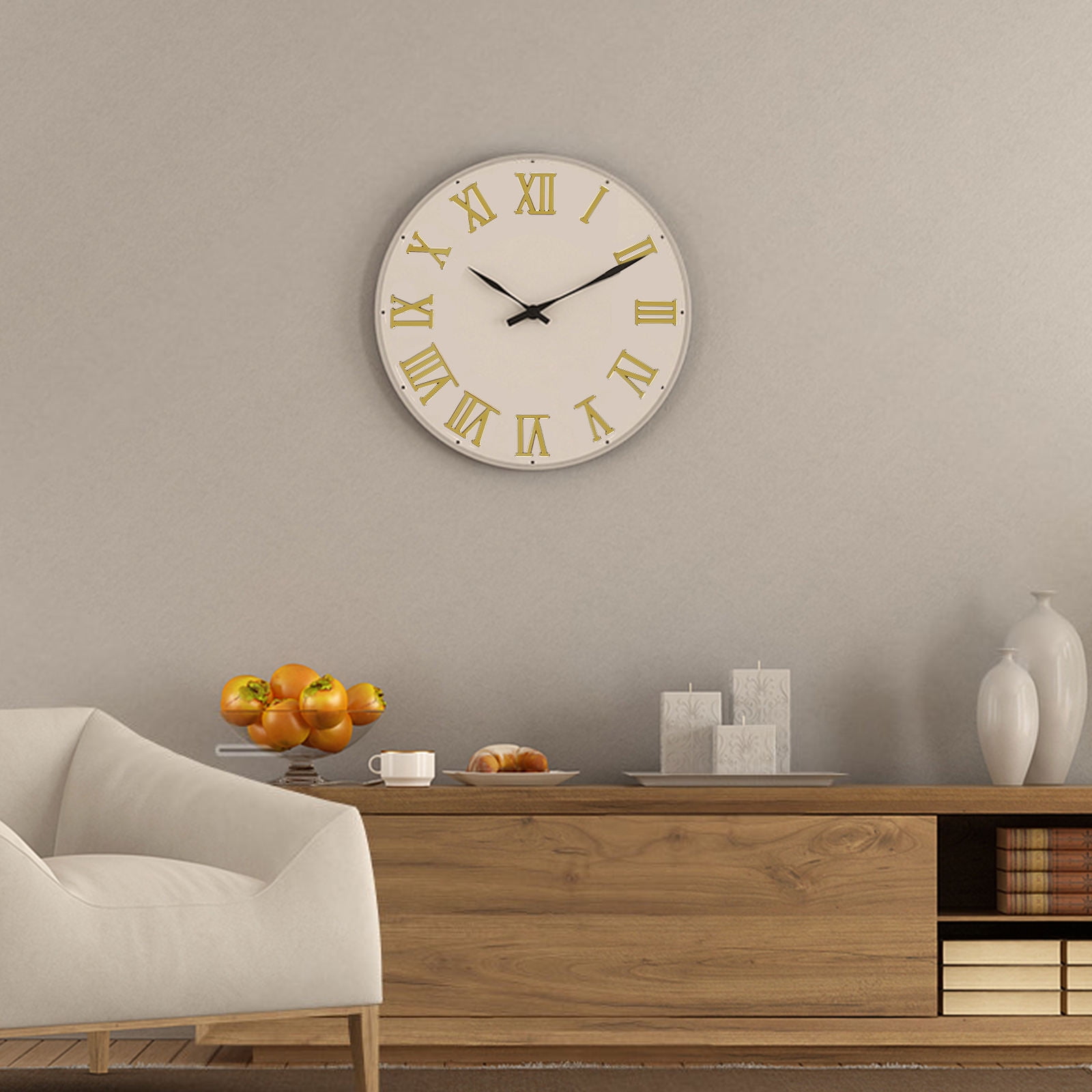 Luxshiny 18Pcs Clock Numeral Accessories Set with Arabic Roman Numbers ...