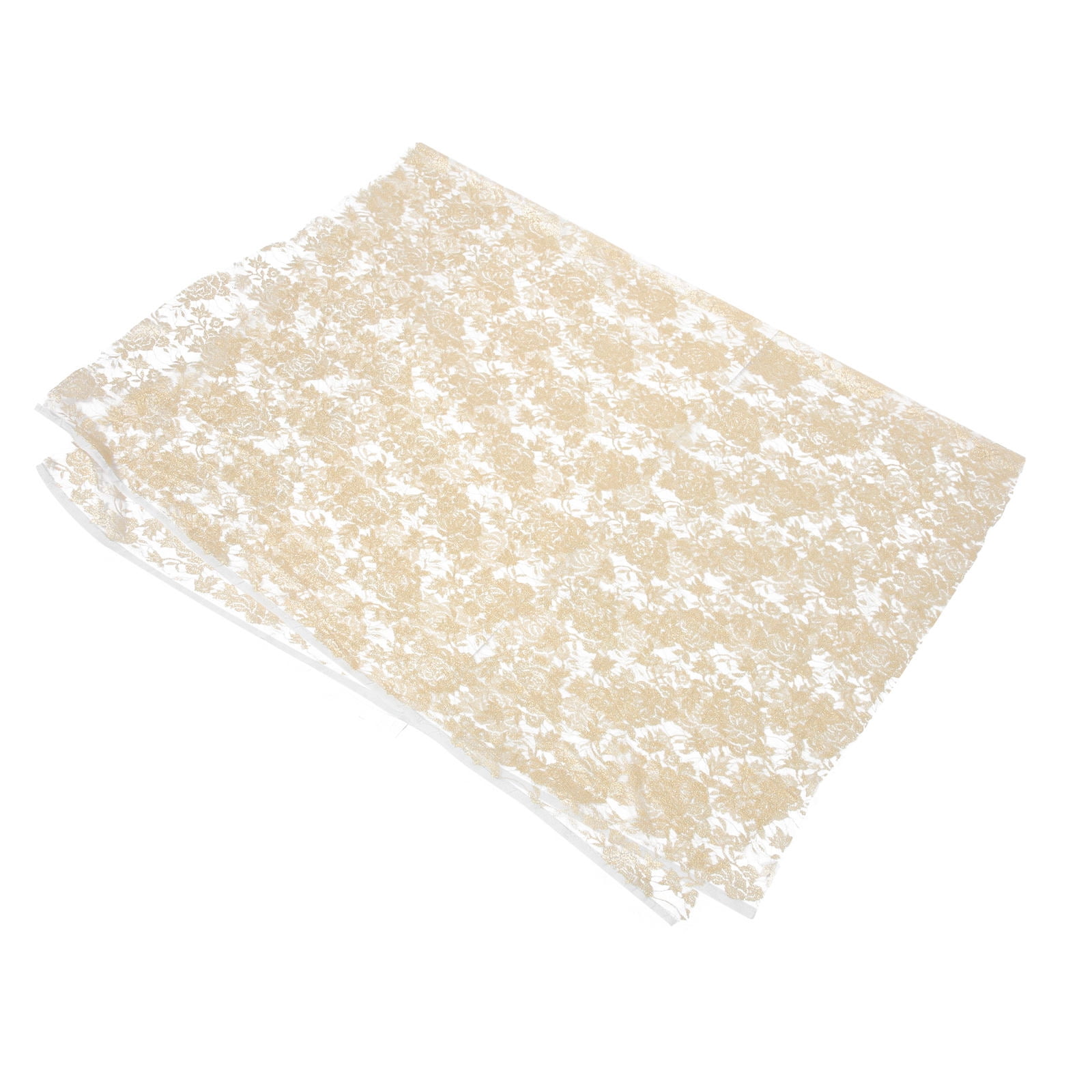 Luxshiny 1Pack Diy Dress Lace Fabric With Rose Pattern For Elegant ...