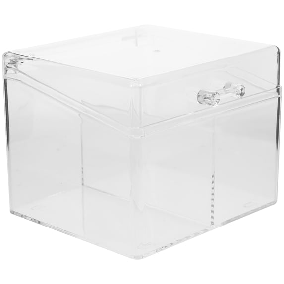 Luxshiny 1Pack Name Card Box Transparent Acrylic for Adults Small Items ...